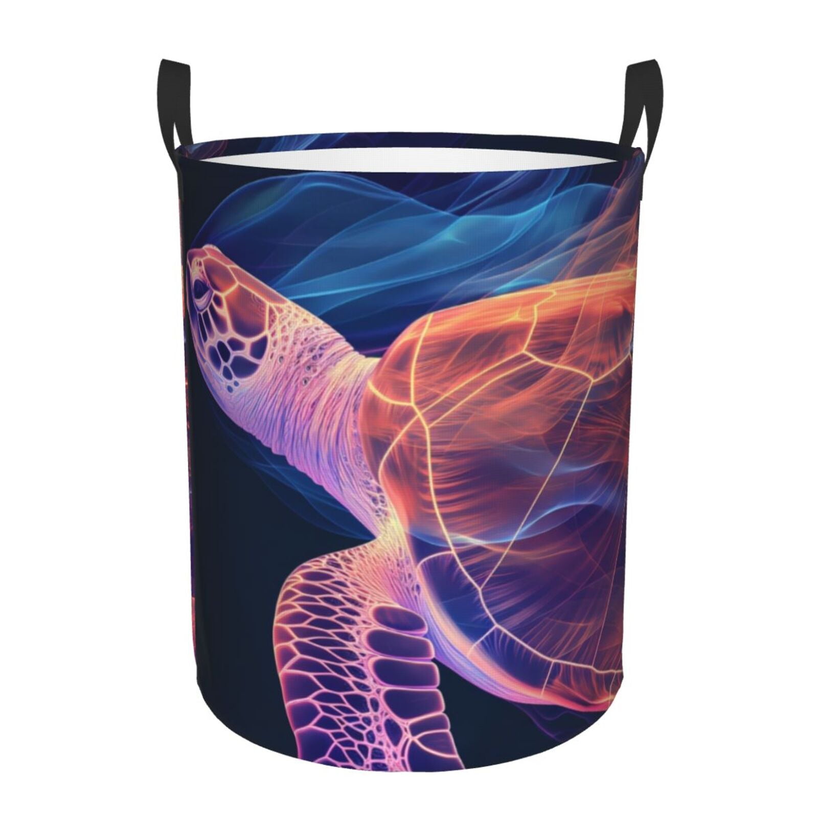 KLL Abstract Line Turtle Waterproof Foldable Laundry Hamper Bucket with ...