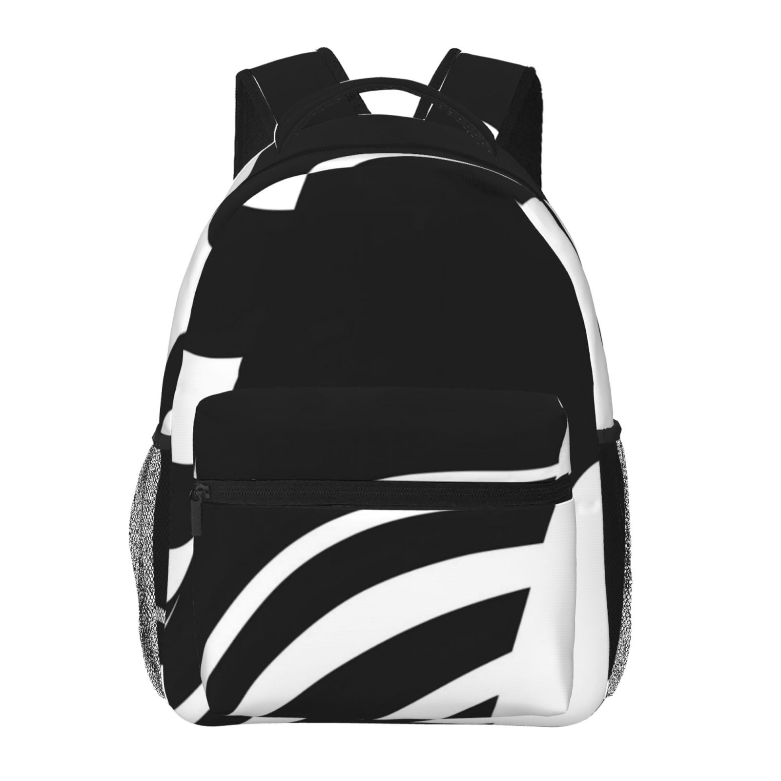 KLL Abstract Monochrome Profile Print Casual Backpack for Men Women ...