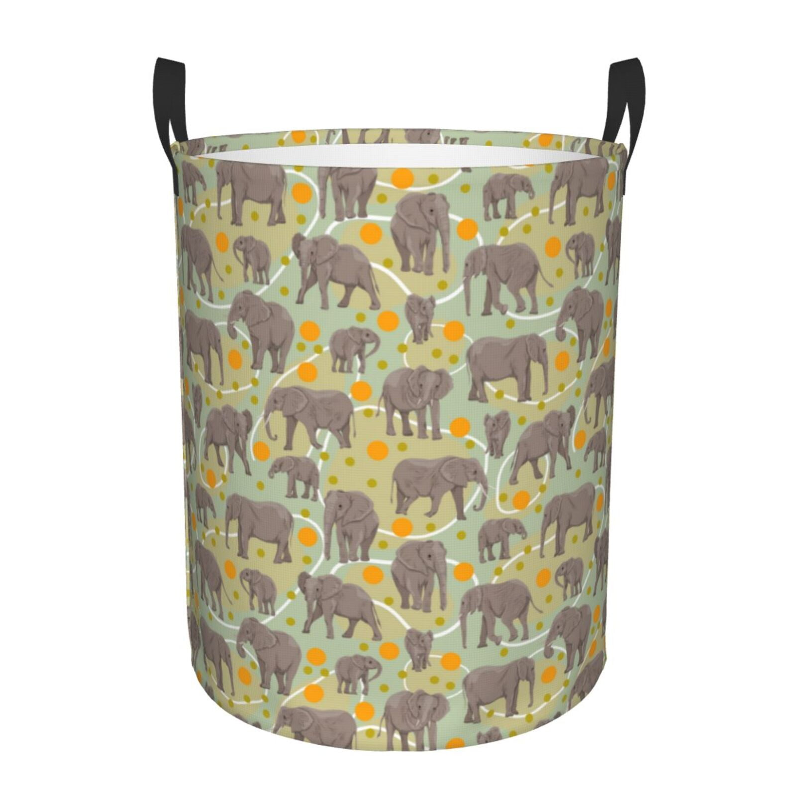 KLL African bush elephant Waterproof Foldable Laundry Hamper Bucket ...
