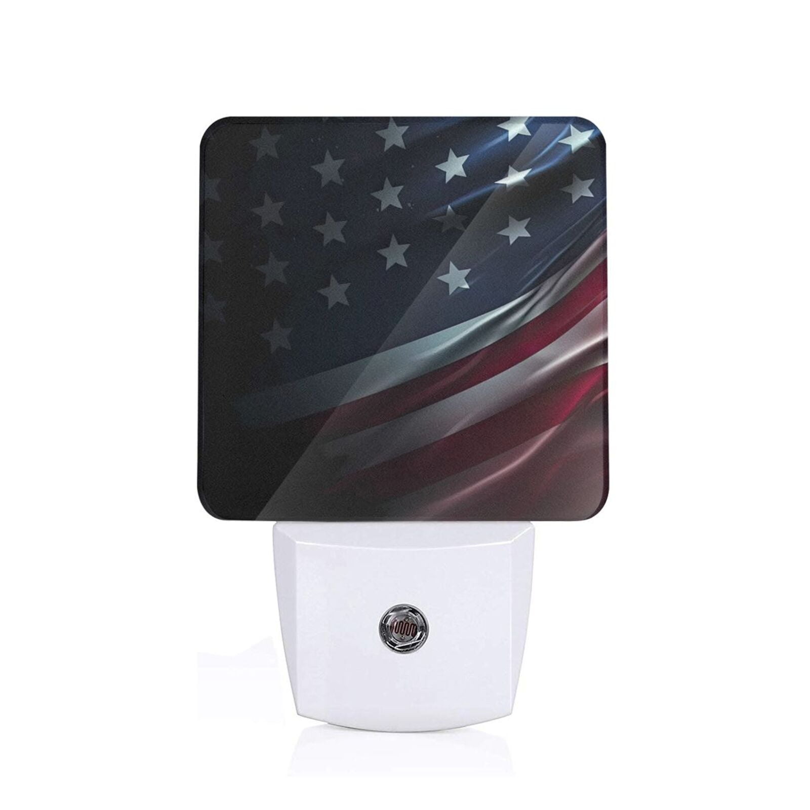 KLL American Flag Waving Print for Night Lights,Auto Sensor Night Lamp ...