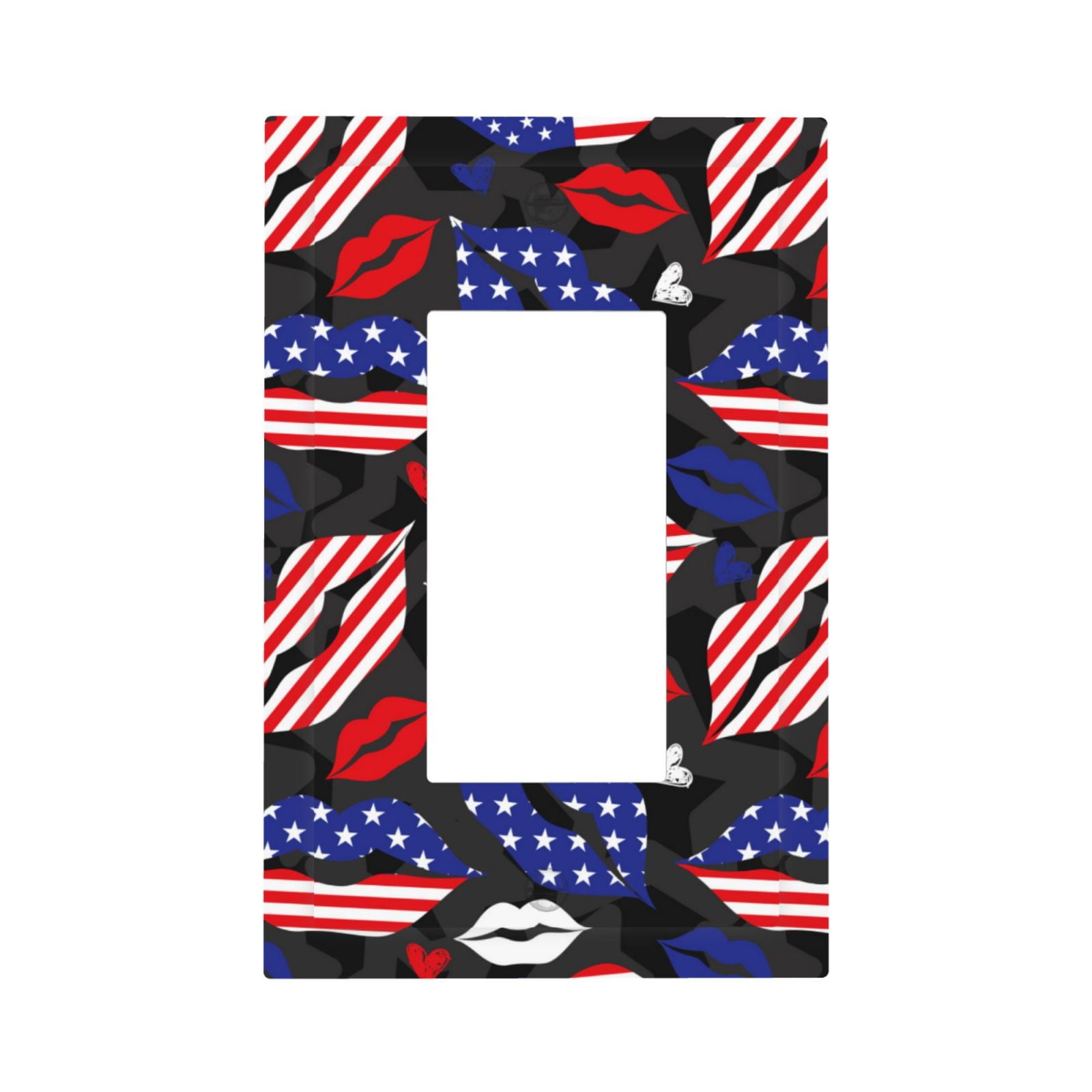 KLL American With Lips Pattern Electrical Outlet Covers, 3" x 5" 1 Pack ...