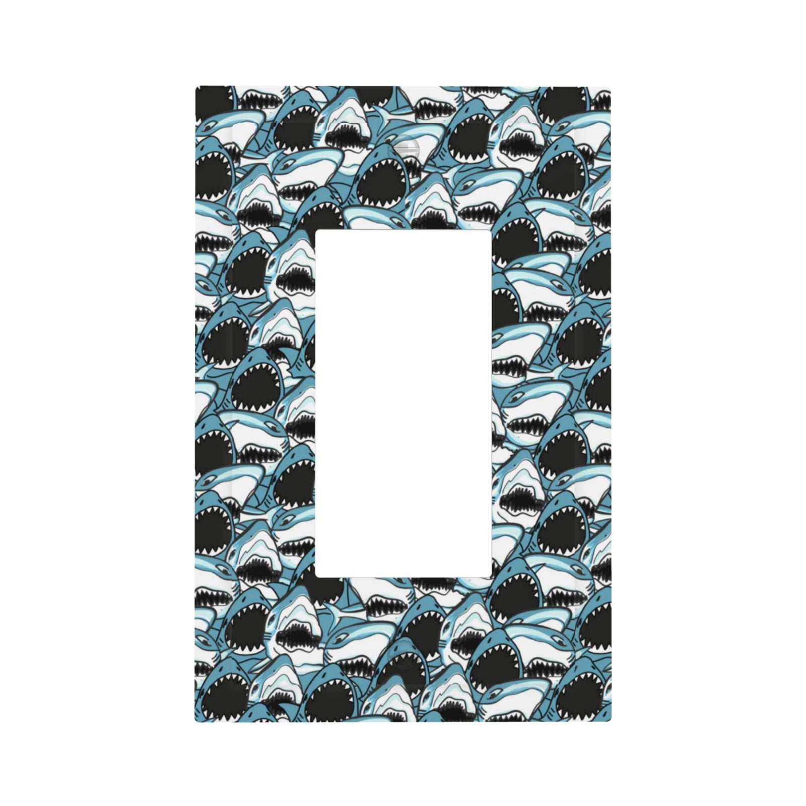 KLL Angry Shark Pattern Electrical Outlet Covers, 3" x 5" 1 Pack ...