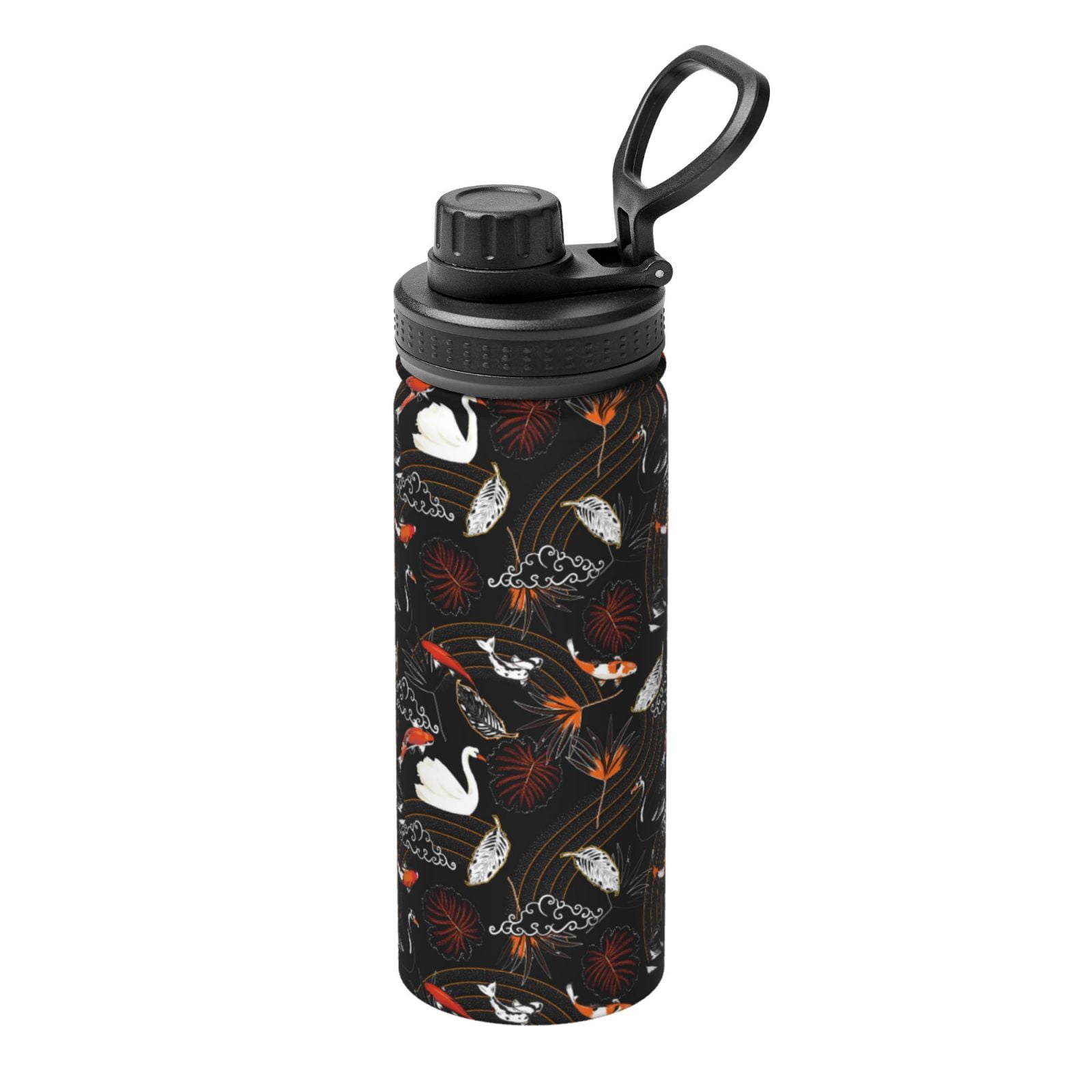 KLL Animal Koi Fish Pattern 18oz Insulated Water Bottle, Stainless ...