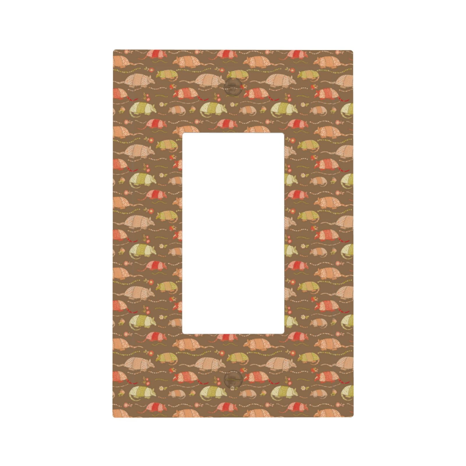KLL Armadillo Floral 1 Pattern Electrical Outlet Covers, 3" x 5" 1 Pack ...