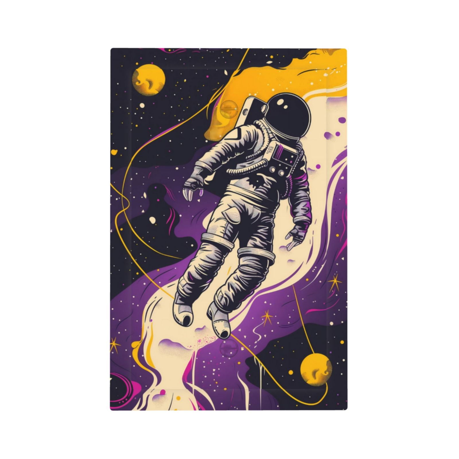 KLL Astronaut Floating purple Space Pattern Electrical Outlet Covers, 3 ...