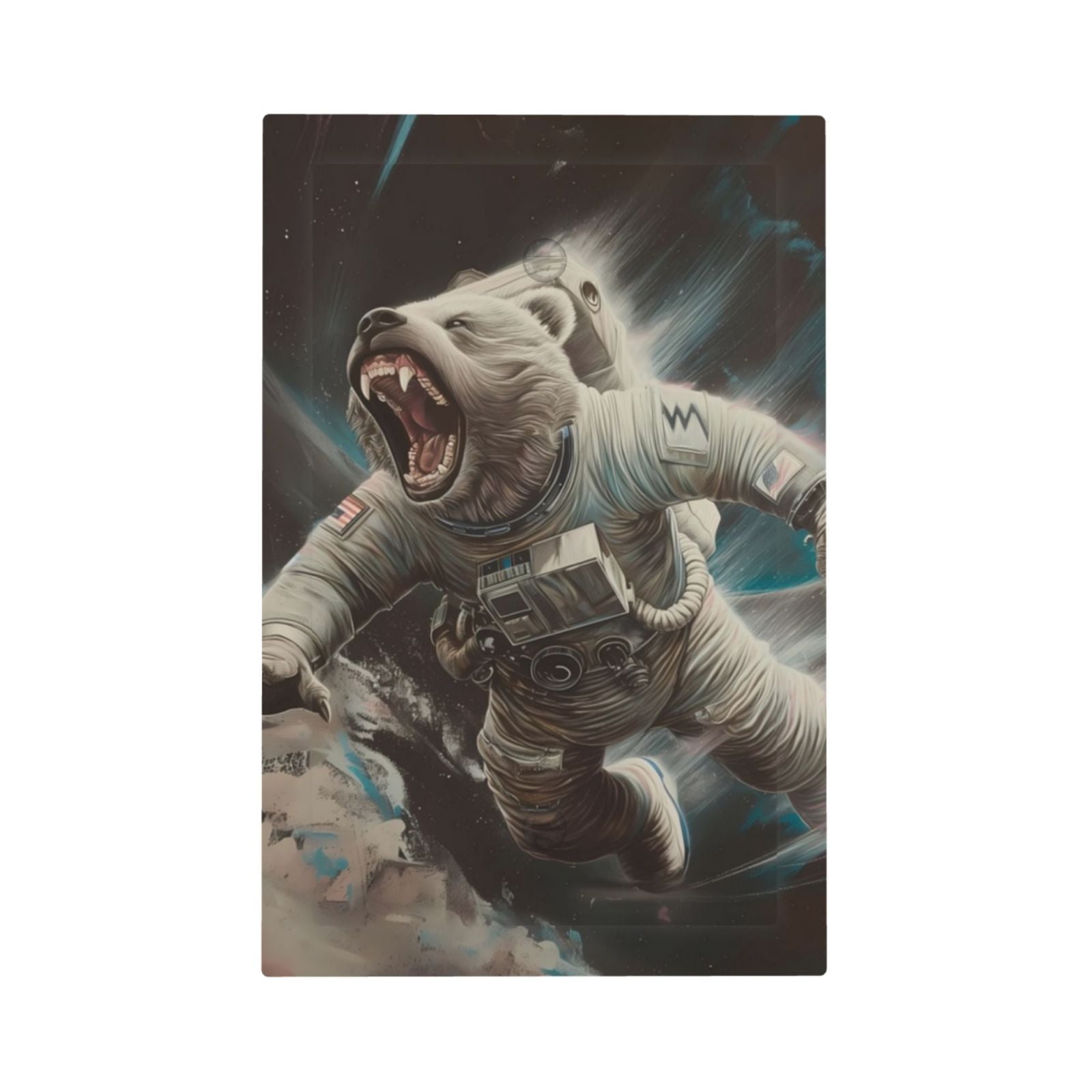KLL Astronaut Polar Bear Roar Pattern Electrical Outlet Covers, 3" x 5 ...