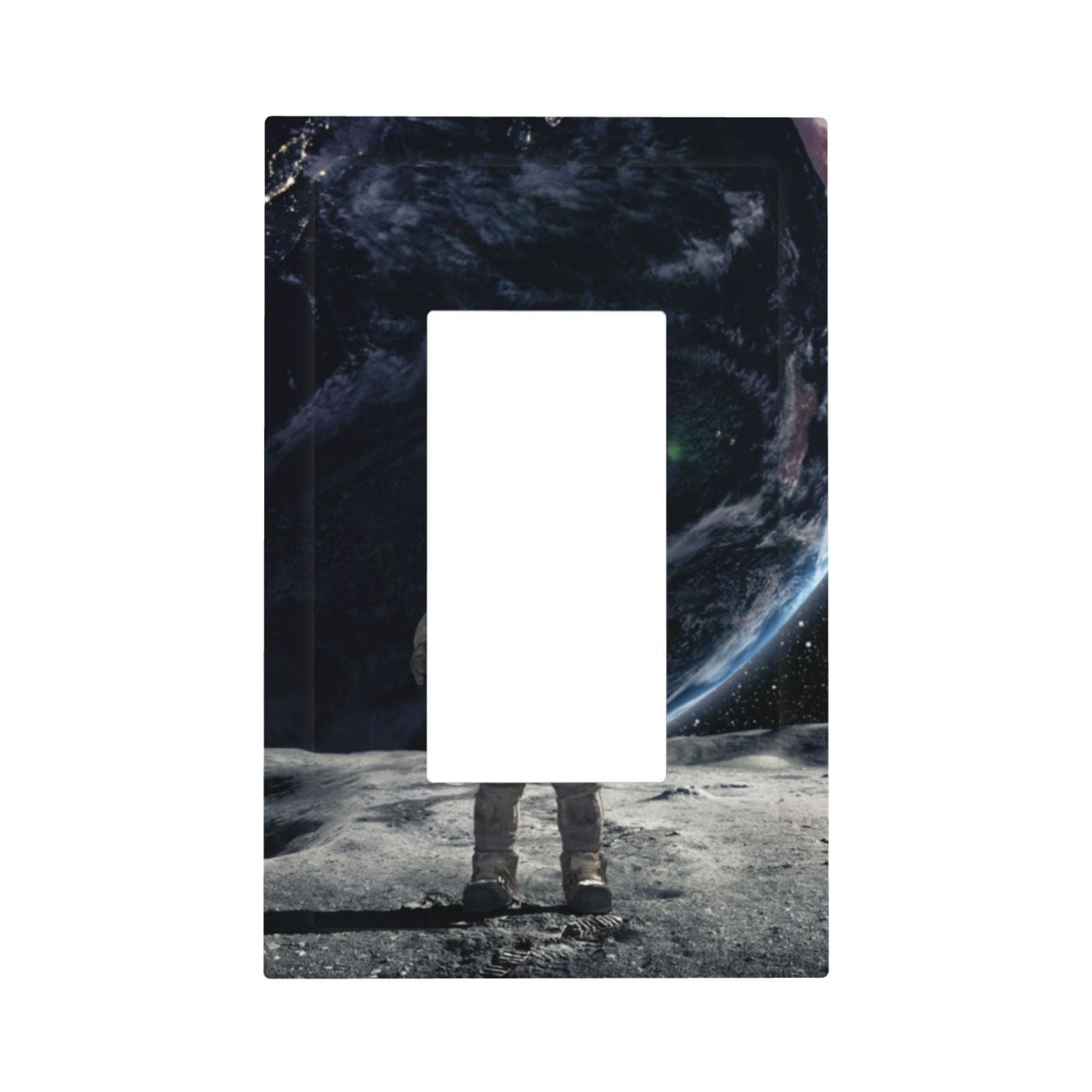 KLL Astronaut Standing In The Moon Pattern Electrical Outlet Covers, 3 ...