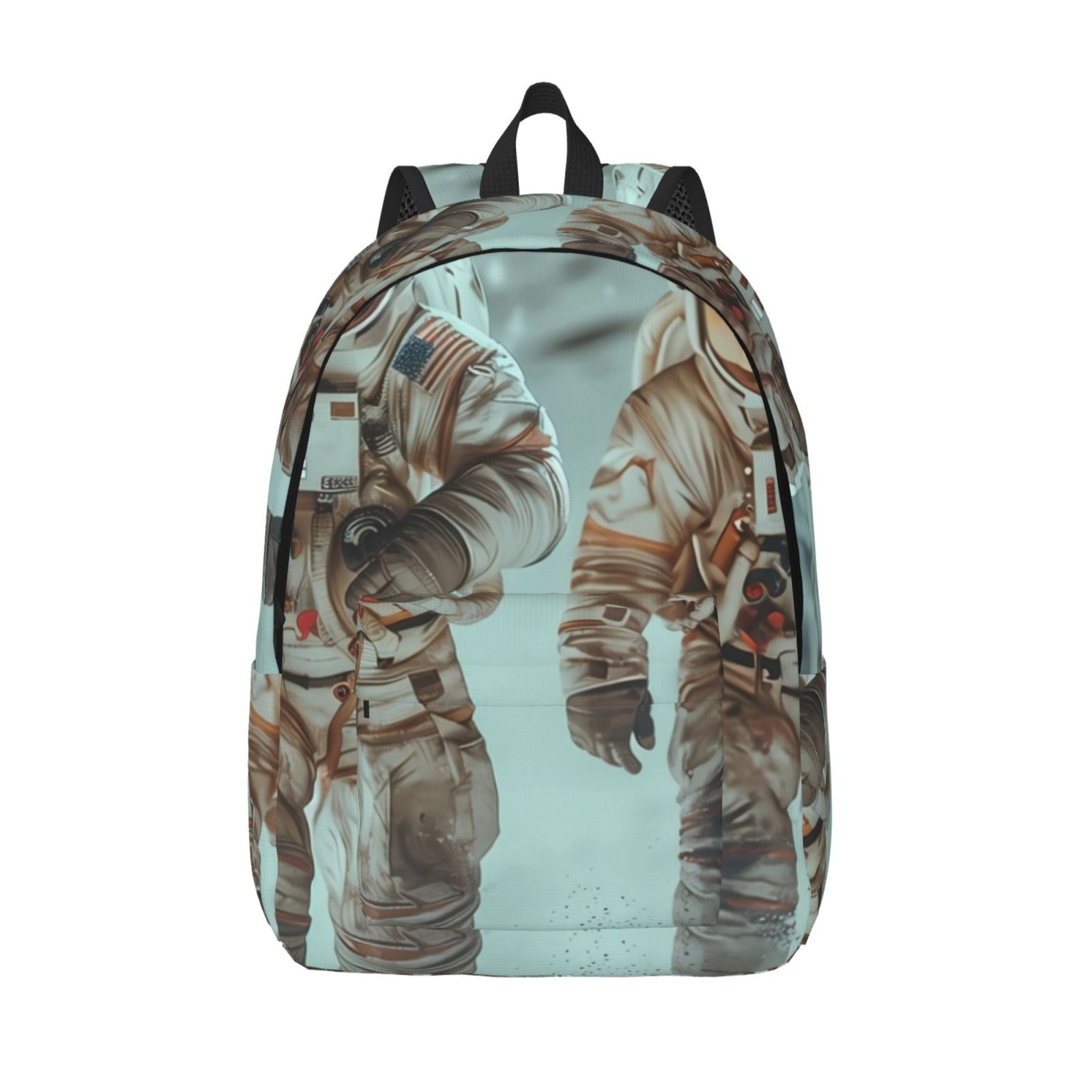 KLL Astronauts On Lunar Mission Print Travel Laptop Backpack - College ...