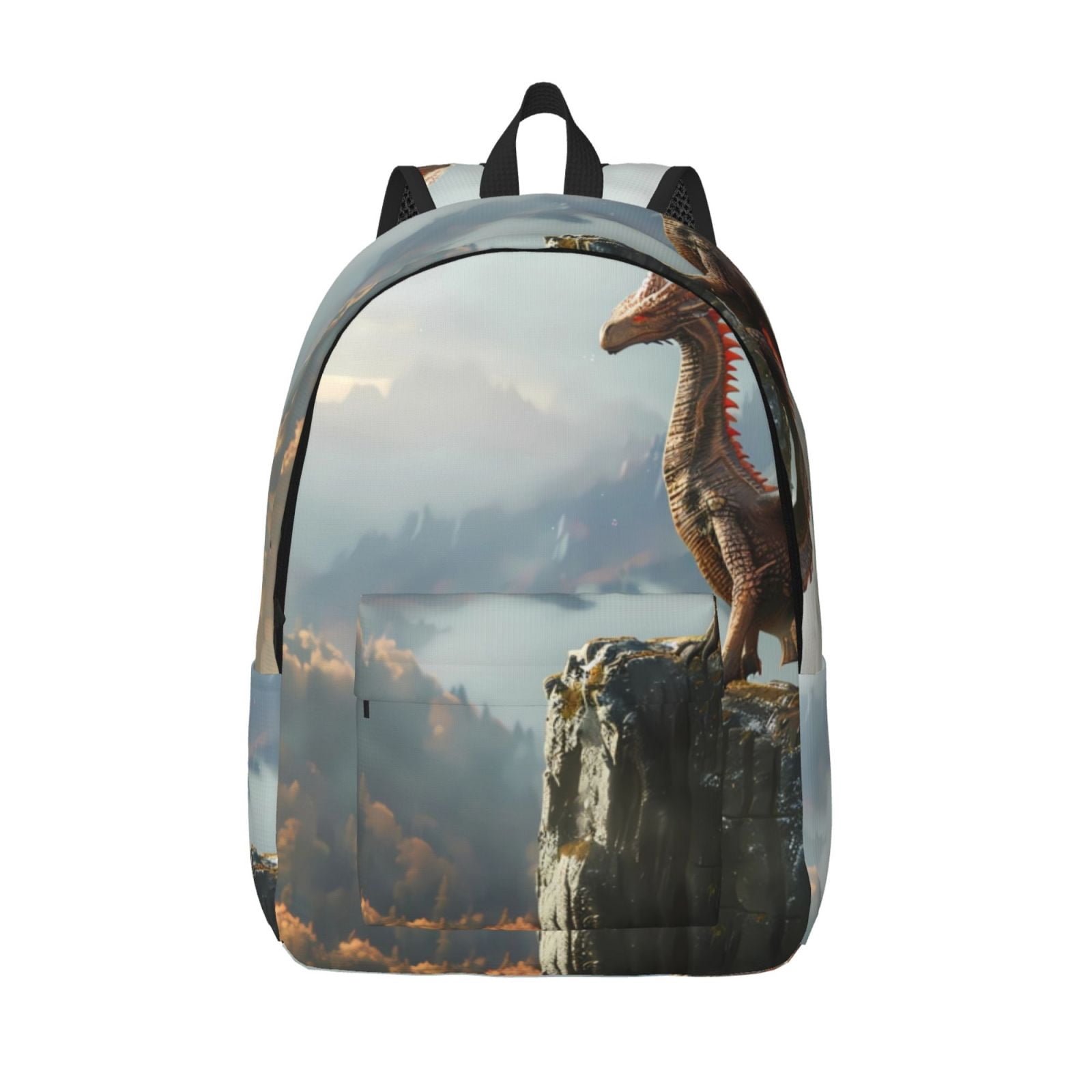KLL Autumn Dragon Mountain View Print Travel Laptop Backpack - College ...