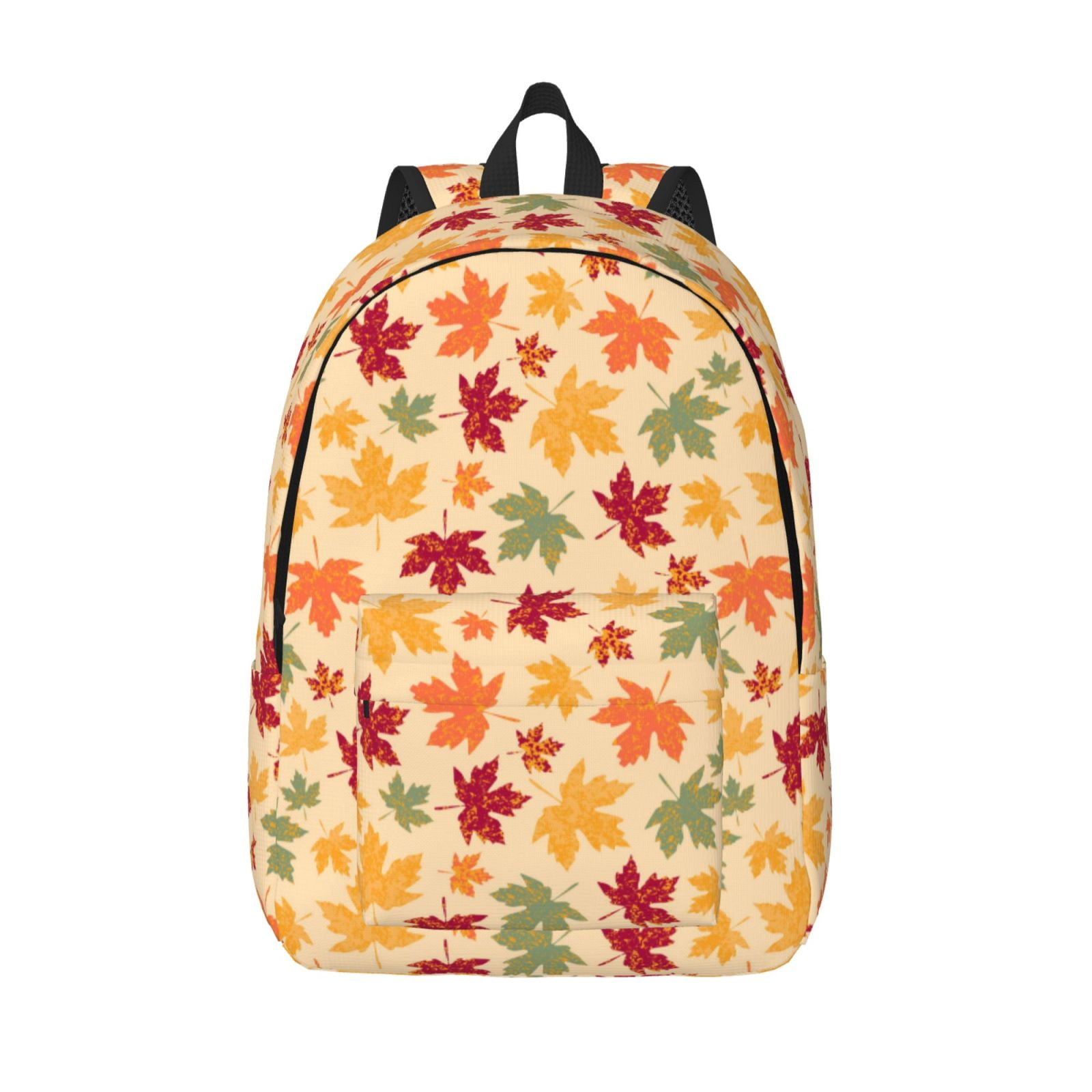 KLL Autumn Maple Leaves Print Travel Laptop Backpack - College Backpack ...