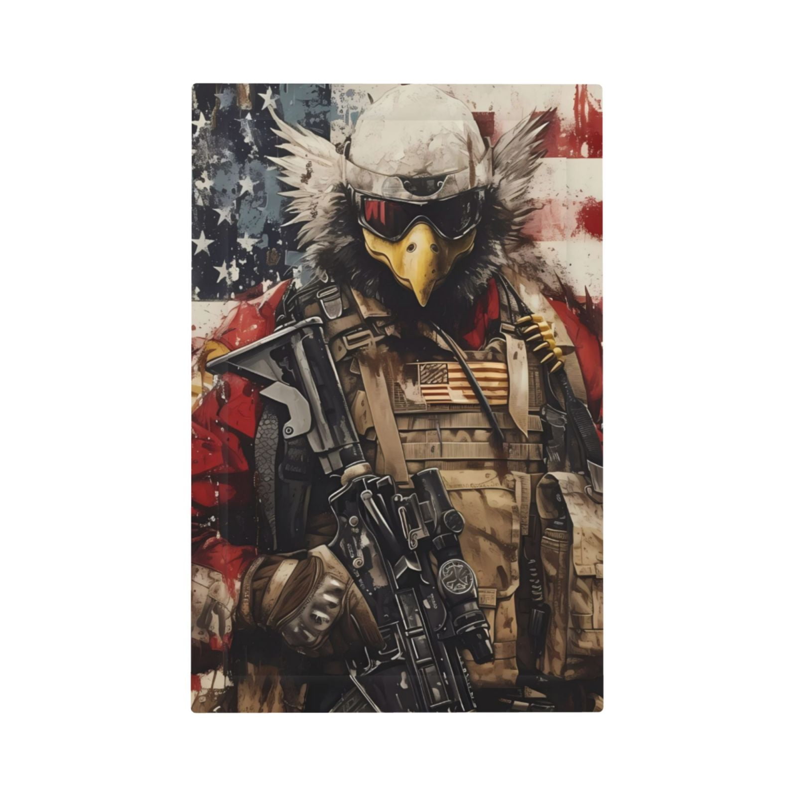 KLL Bald Eagle Soldier Pattern Electrical Outlet Covers, 3" x 5" 1 Pack ...