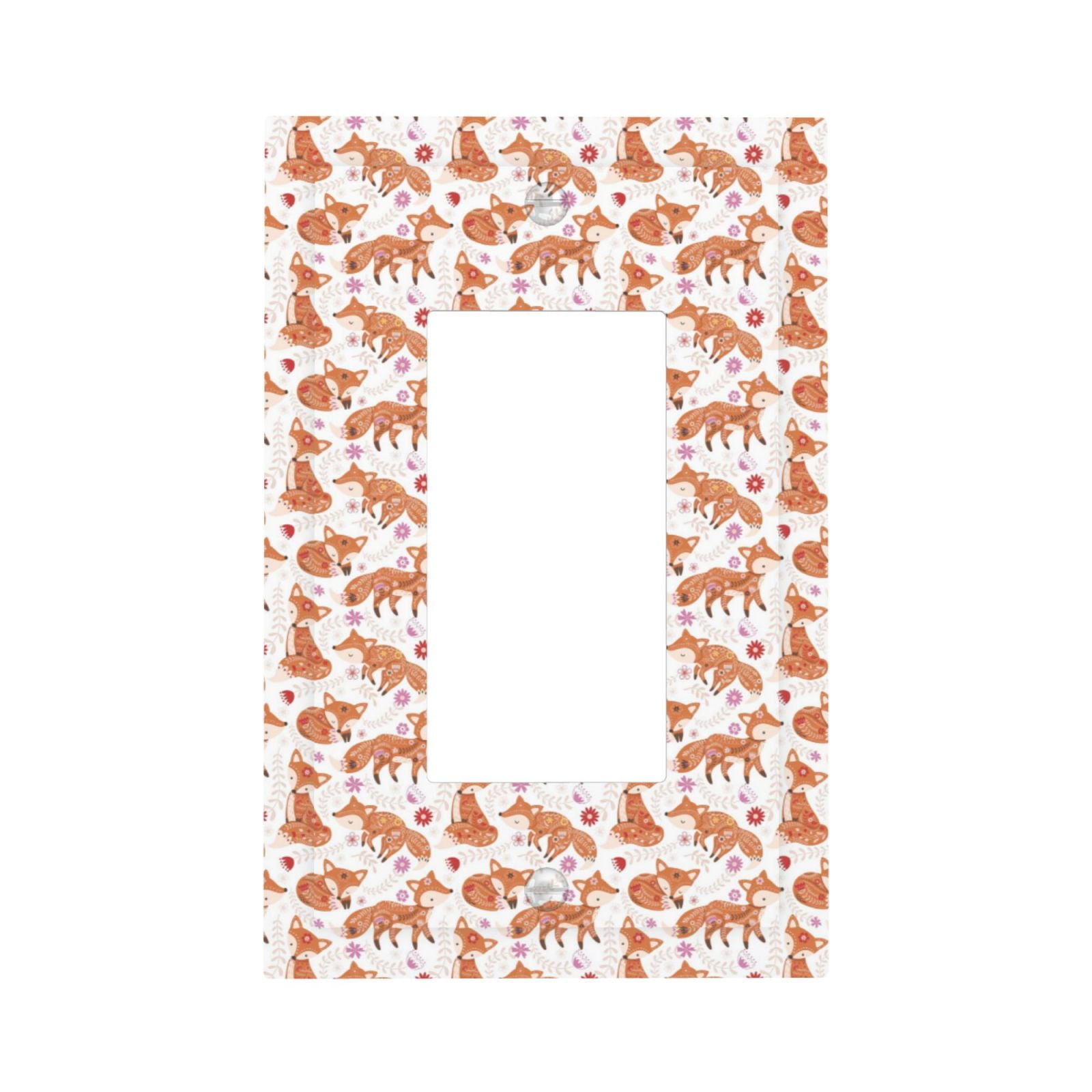 KLL Beautiful Fox1 Pattern Electrical Outlet Covers, 3" x 5" 1 Pack ...