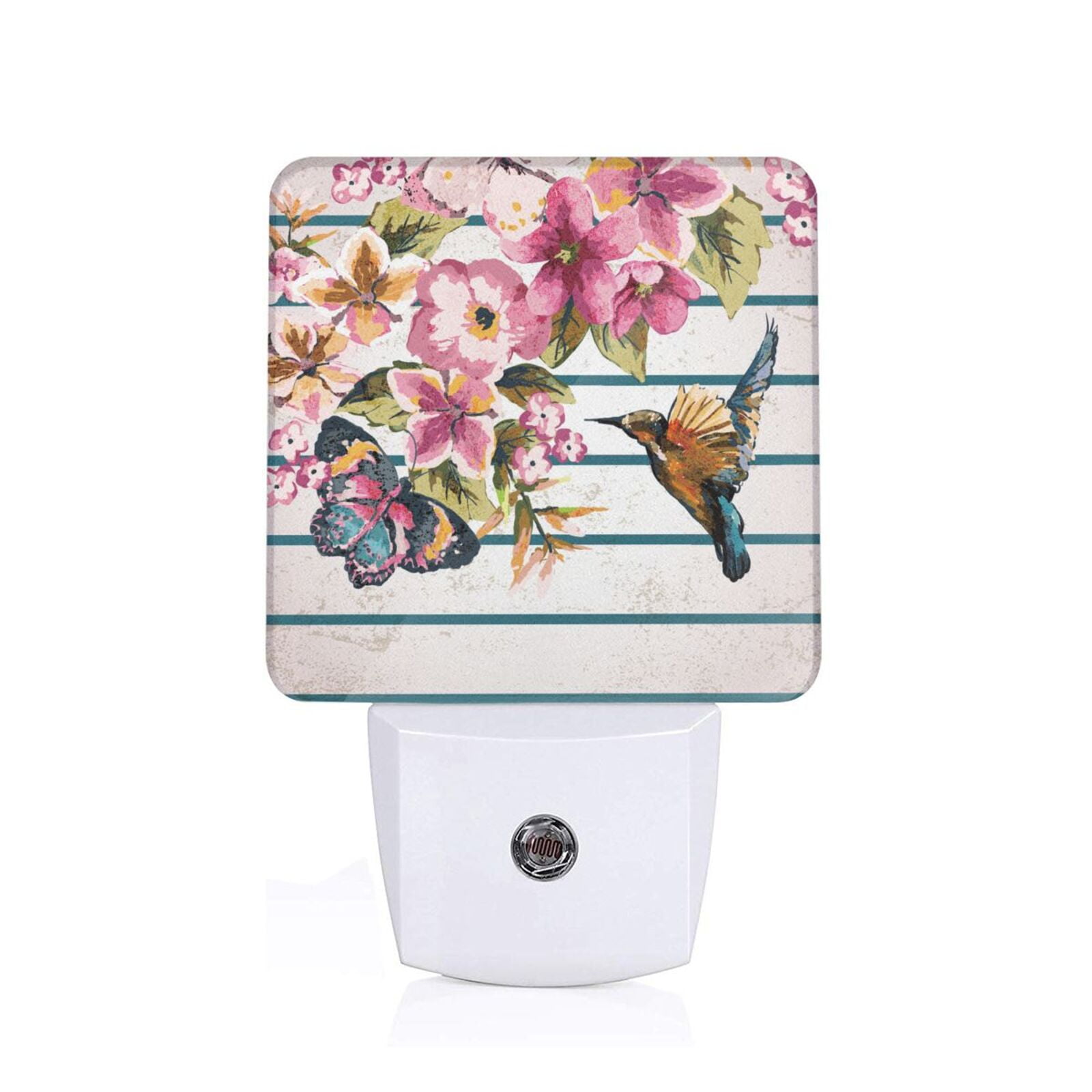 KLL Bird and Floral for Night Lights,Auto Sensor Night Lamp Plug in ...