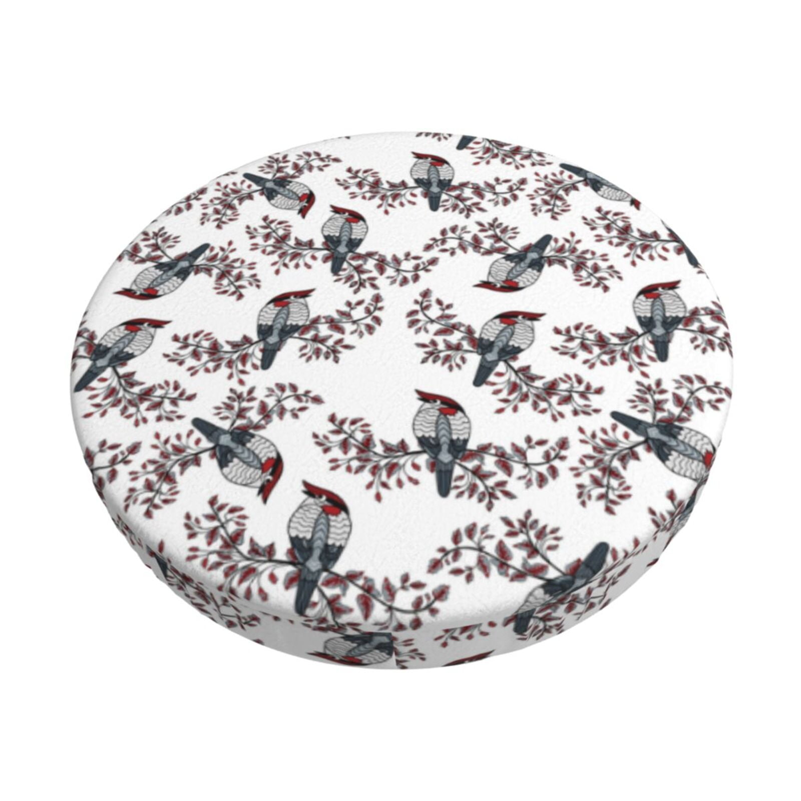 KLL Bird Round Bar Chair Cushion Cover 12 inch ,Bar Stool Protector ...