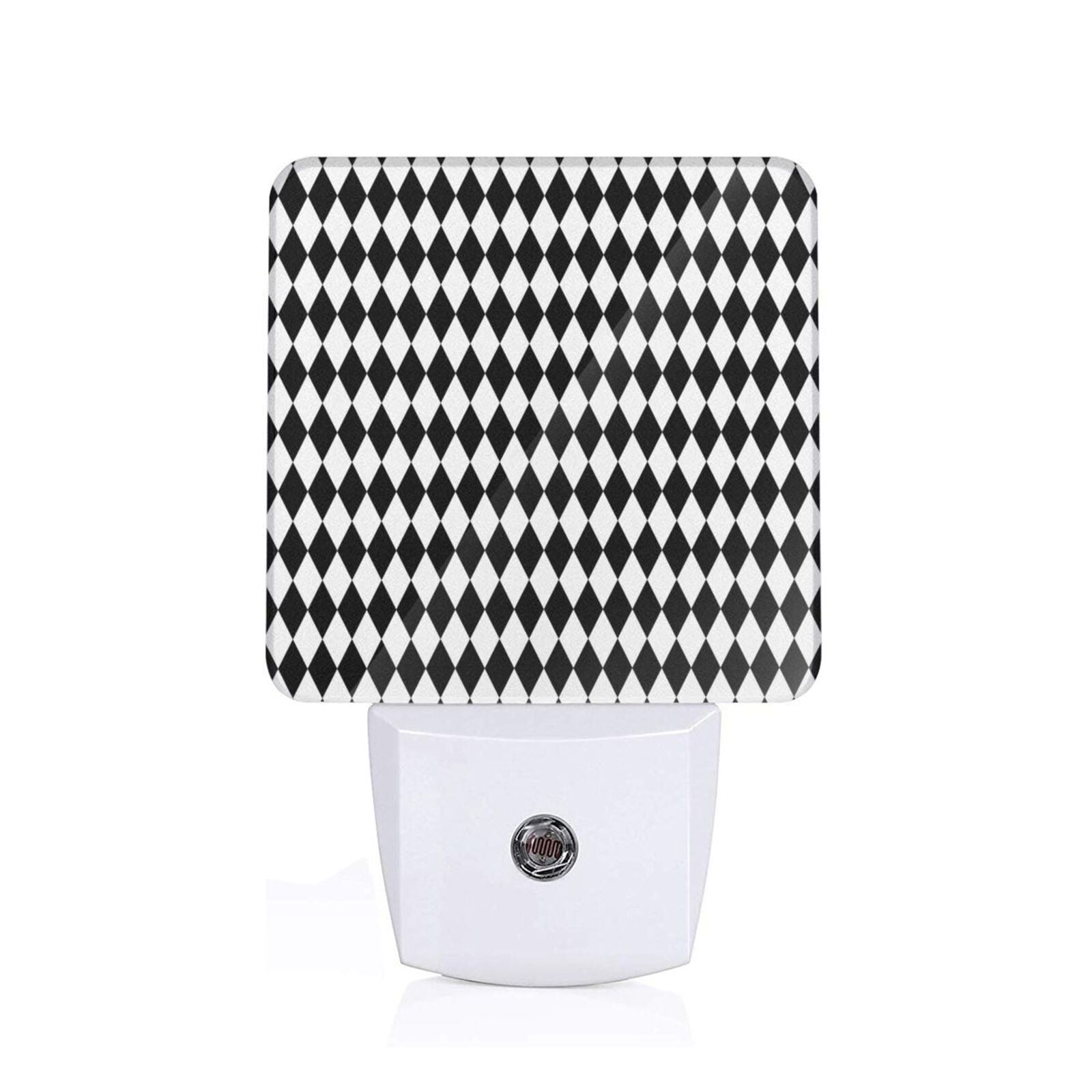 KLL Black And White Diamonds for Night Lights,Auto Sensor Night Lamp ...