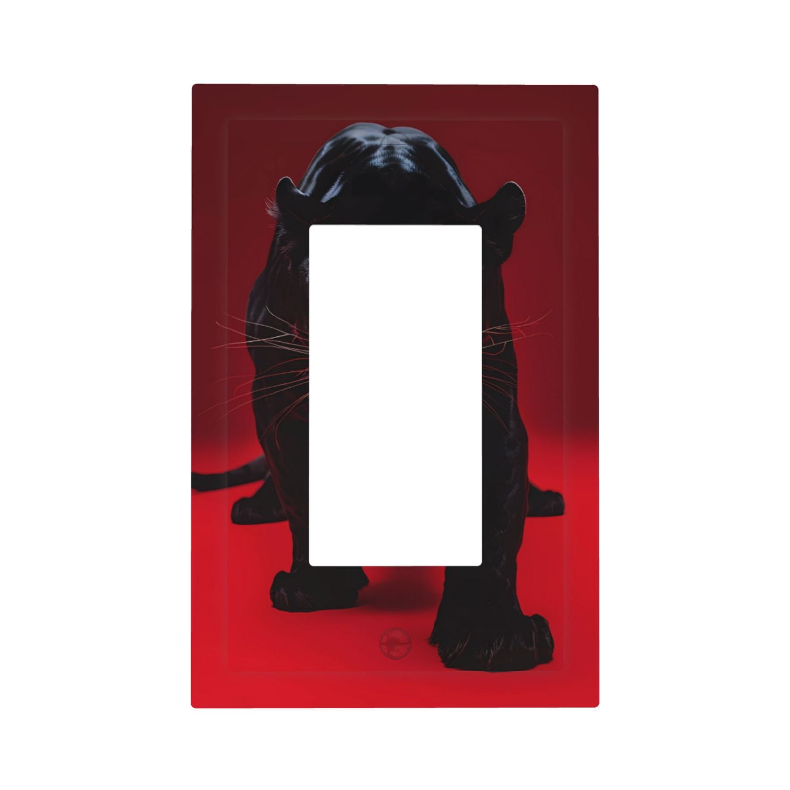 KLL Black Panther Red Background Pattern Electrical Outlet Covers, 3" x ...
