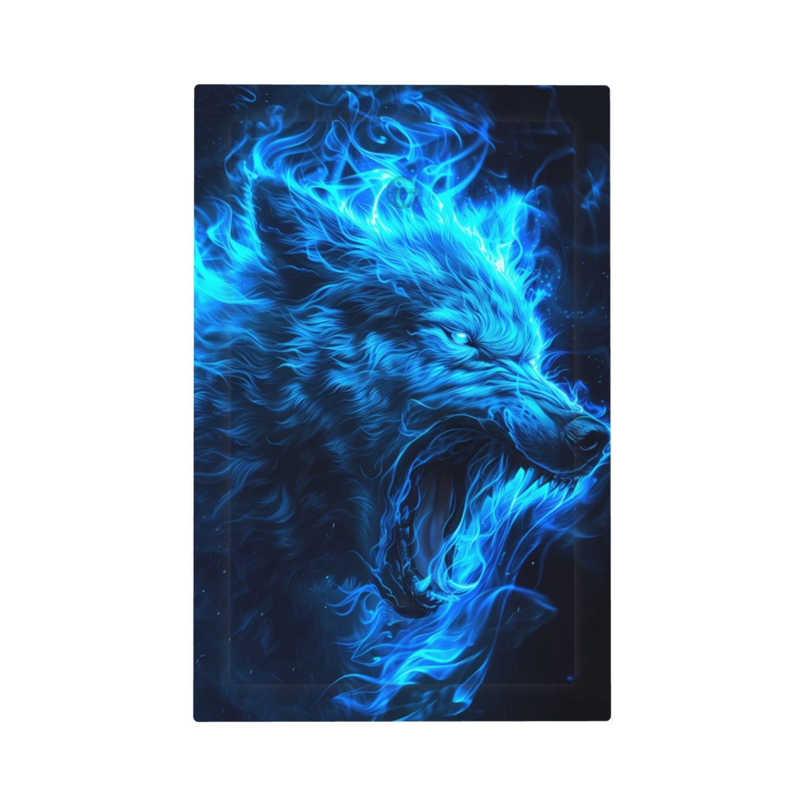 KLL Blue Fire Wolf Pattern Electrical Outlet Covers, 3" x 5" 1 Pack ...