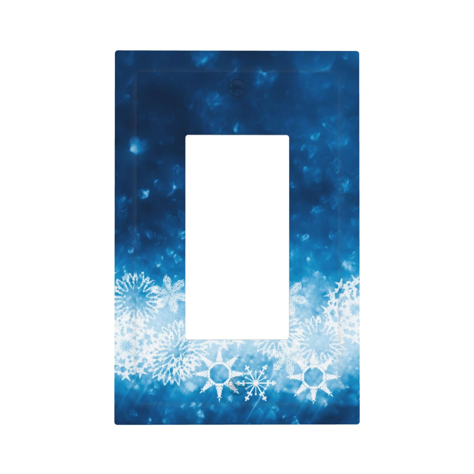 KLL Blue Glitter Sparkles Pattern Electrical Outlet Covers, 3" x 5" 1 ...