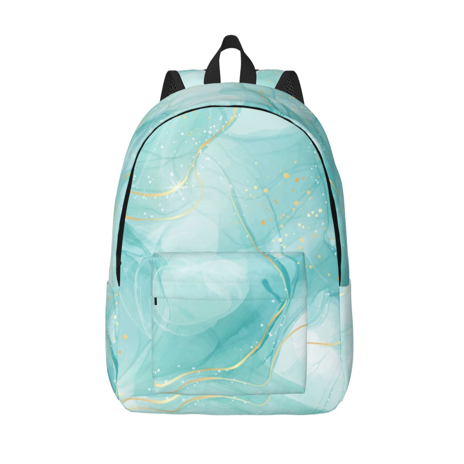 KLL Blue Marble Print Travel Laptop Backpack - College Backpack ...