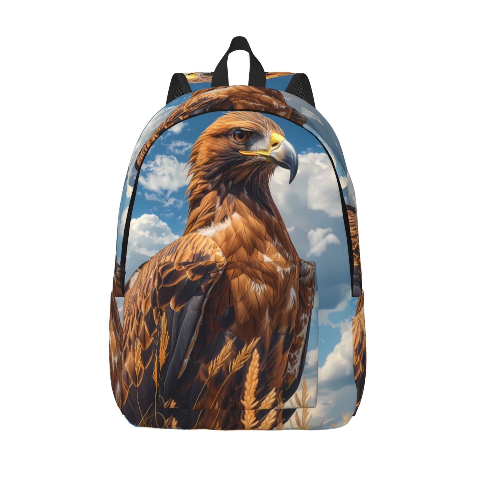 KLL Blue Sky White Cloud Eagle Print Travel Laptop Backpack - College ...