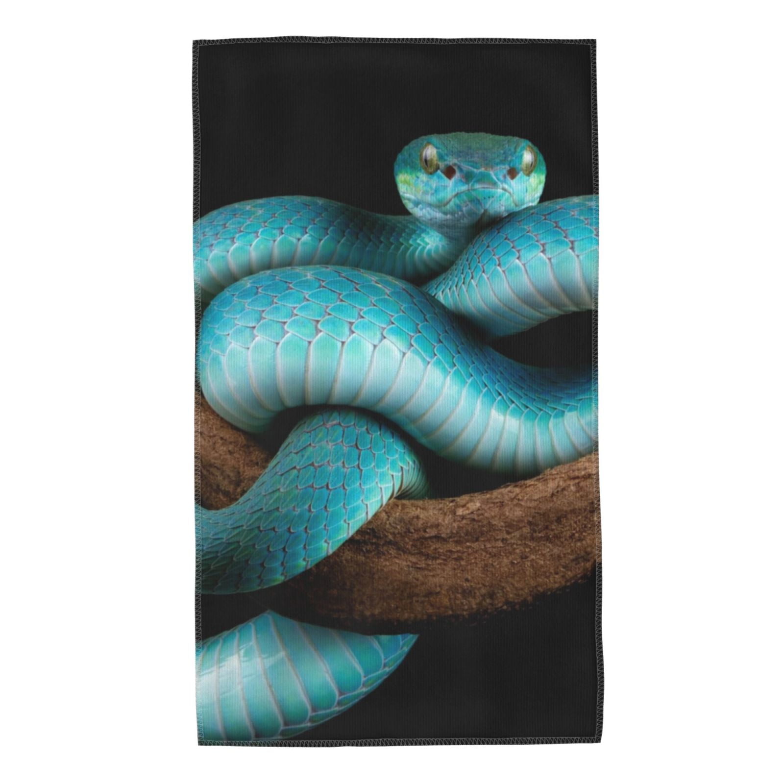 KLL Blue Viper Snake Ultra Absorbent & Soft Hand Towels for Bath, Hand ...
