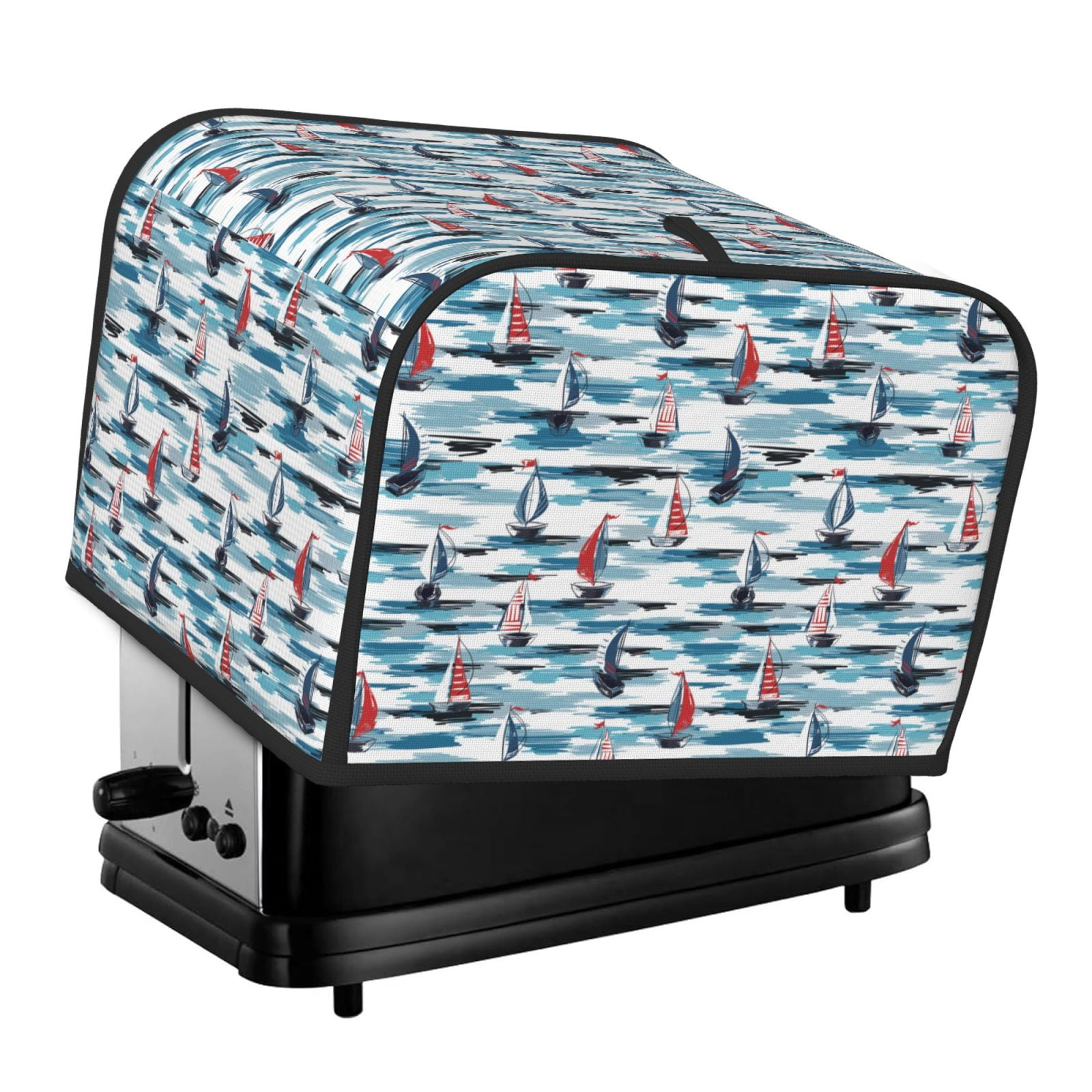 KLL Boat In Ocean Print 4 Slice Toaster Dust Covers Kitchen Small ...