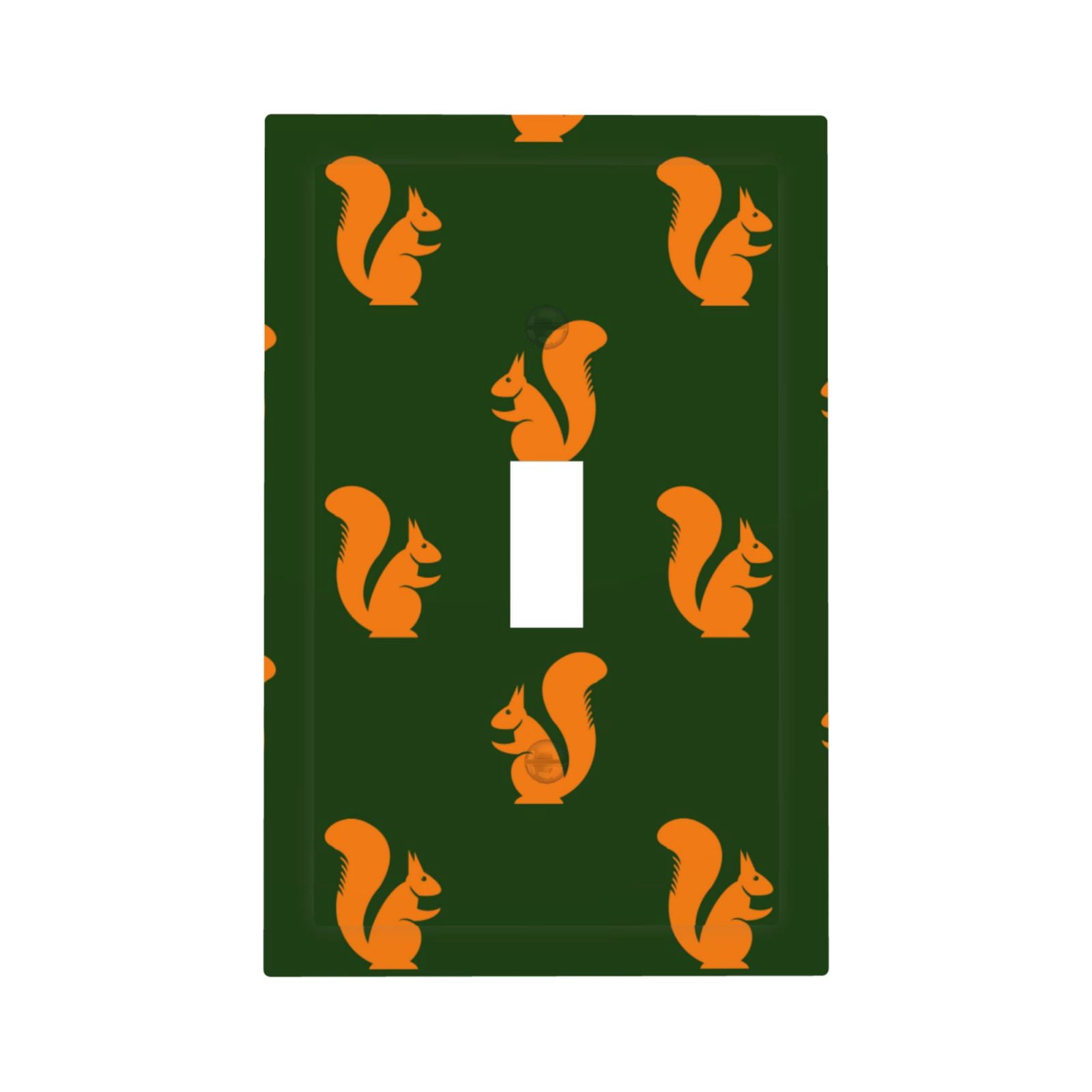 KLL Bold Squirrel Silhouettes Pattern Electrical Outlet Covers, 3" x 5 ...