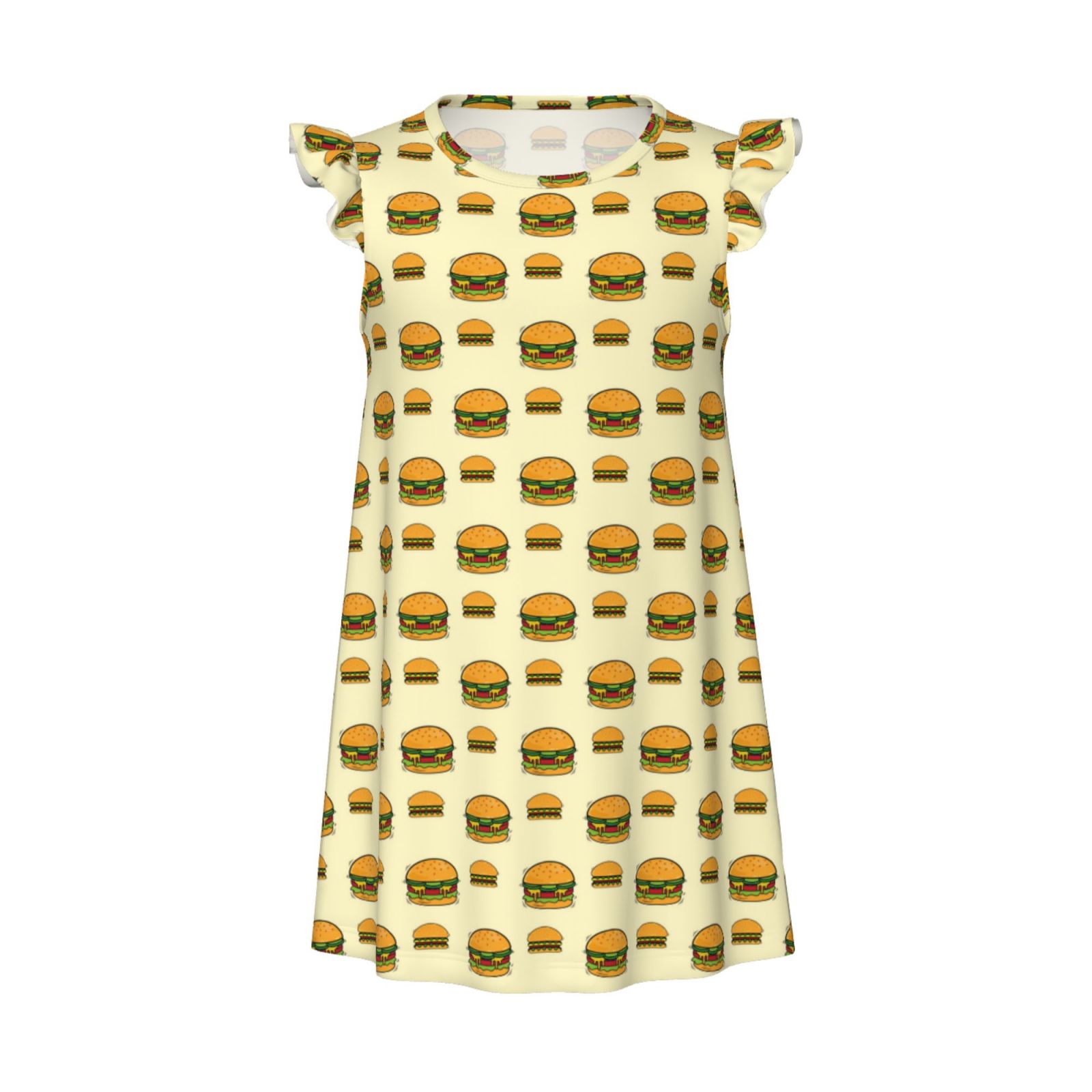 KLL Burgers And Hot Dogs Print Girls Nightgowns Pajamas for Girl ...
