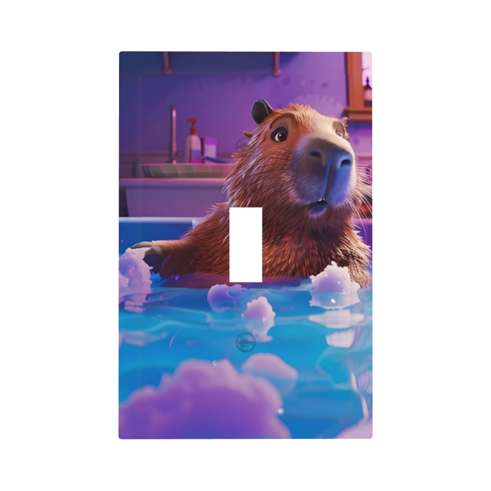 KLL Capybara Bathtub Fun Pattern Electrical Outlet Covers, 3" x 5" 1 ...