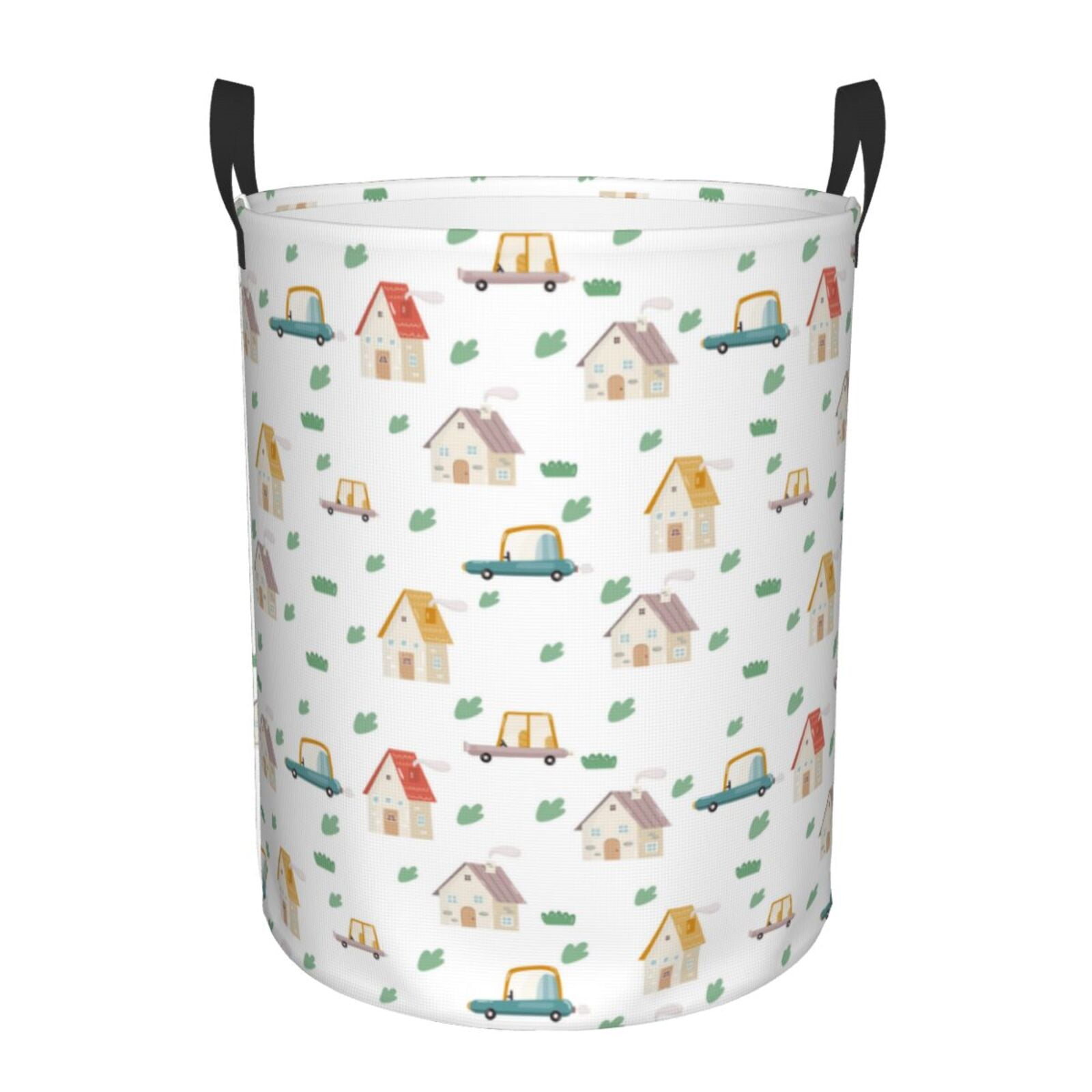 KLL Cartoon House Waterproof Foldable Laundry Hamper Bucket with ...