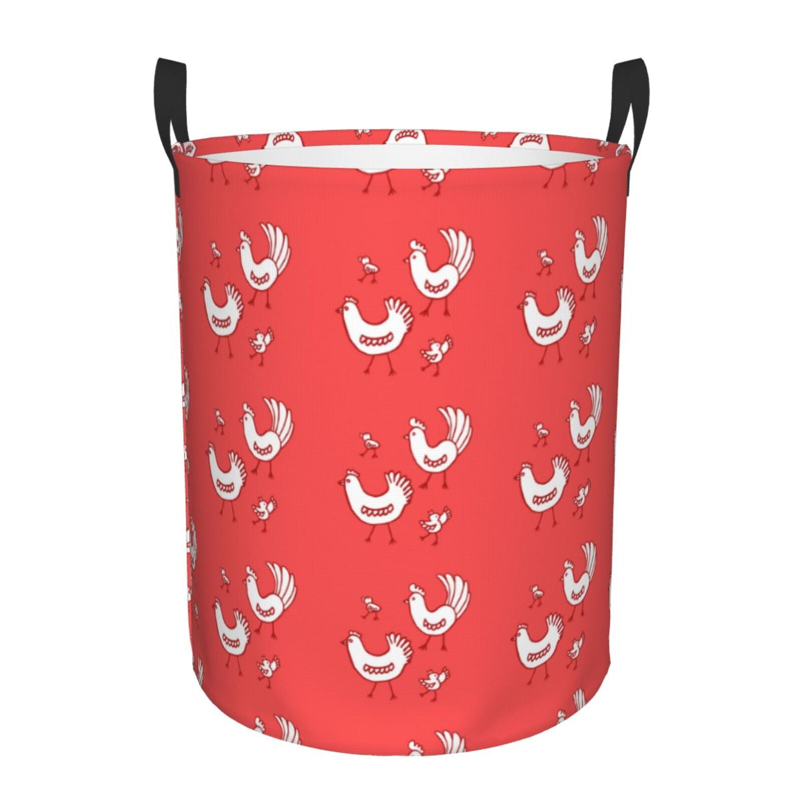 KLL Cartoon Rooster Waterproof Foldable Laundry Hamper Bucket with ...