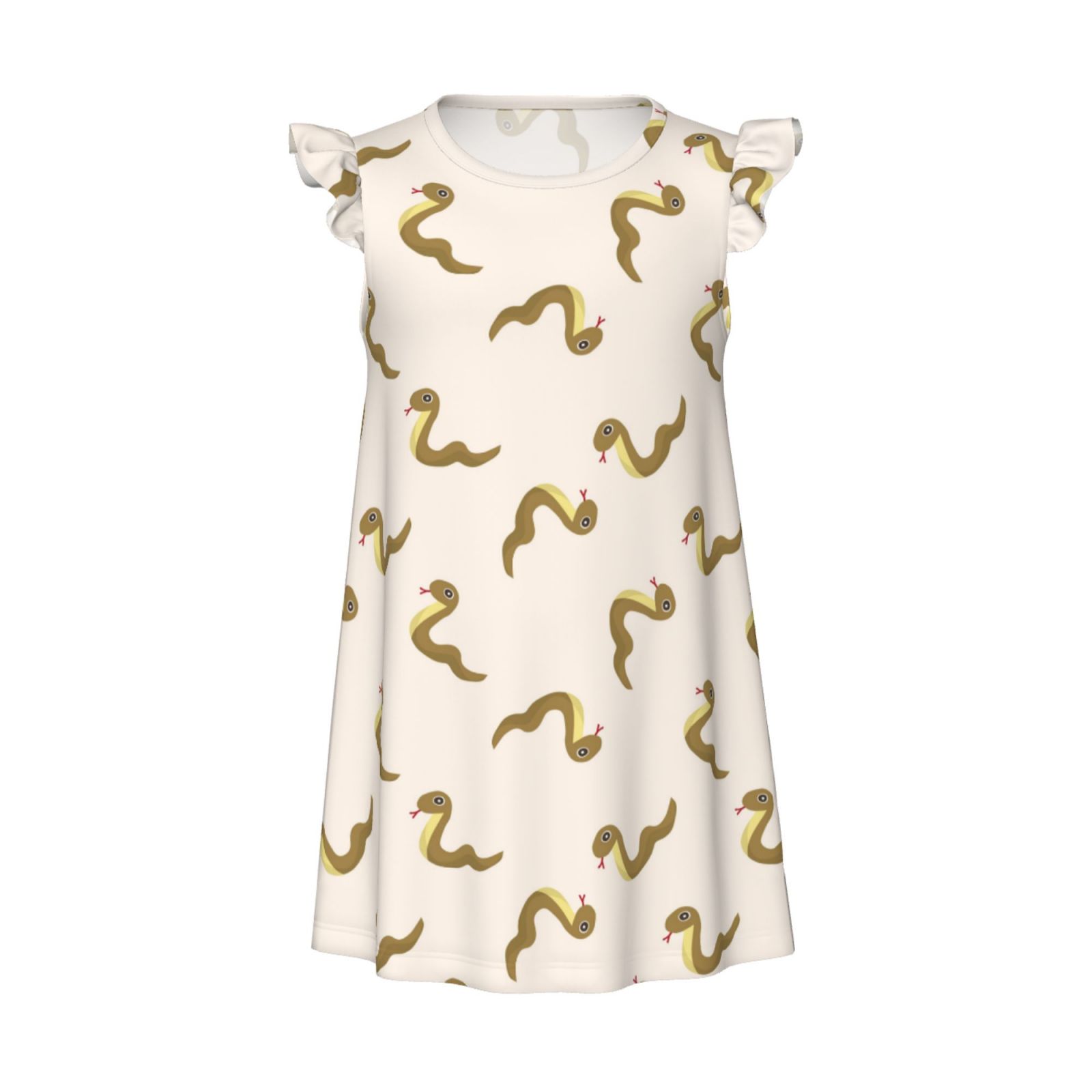 KLL Cartoon Snake Print Girls Nightgowns Pajamas for Girl Sleepwear ...