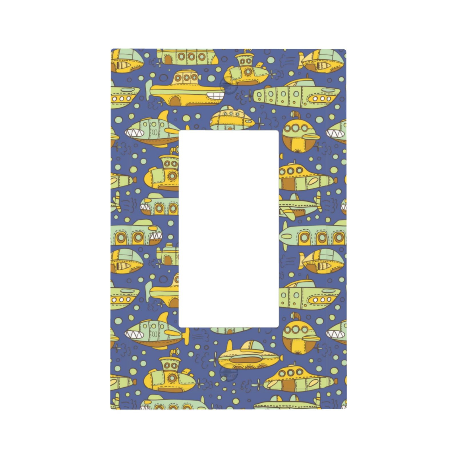 KLL Cartoon Submarines Pattern Electrical Outlet Covers, 3" x 5" 1 Pack ...