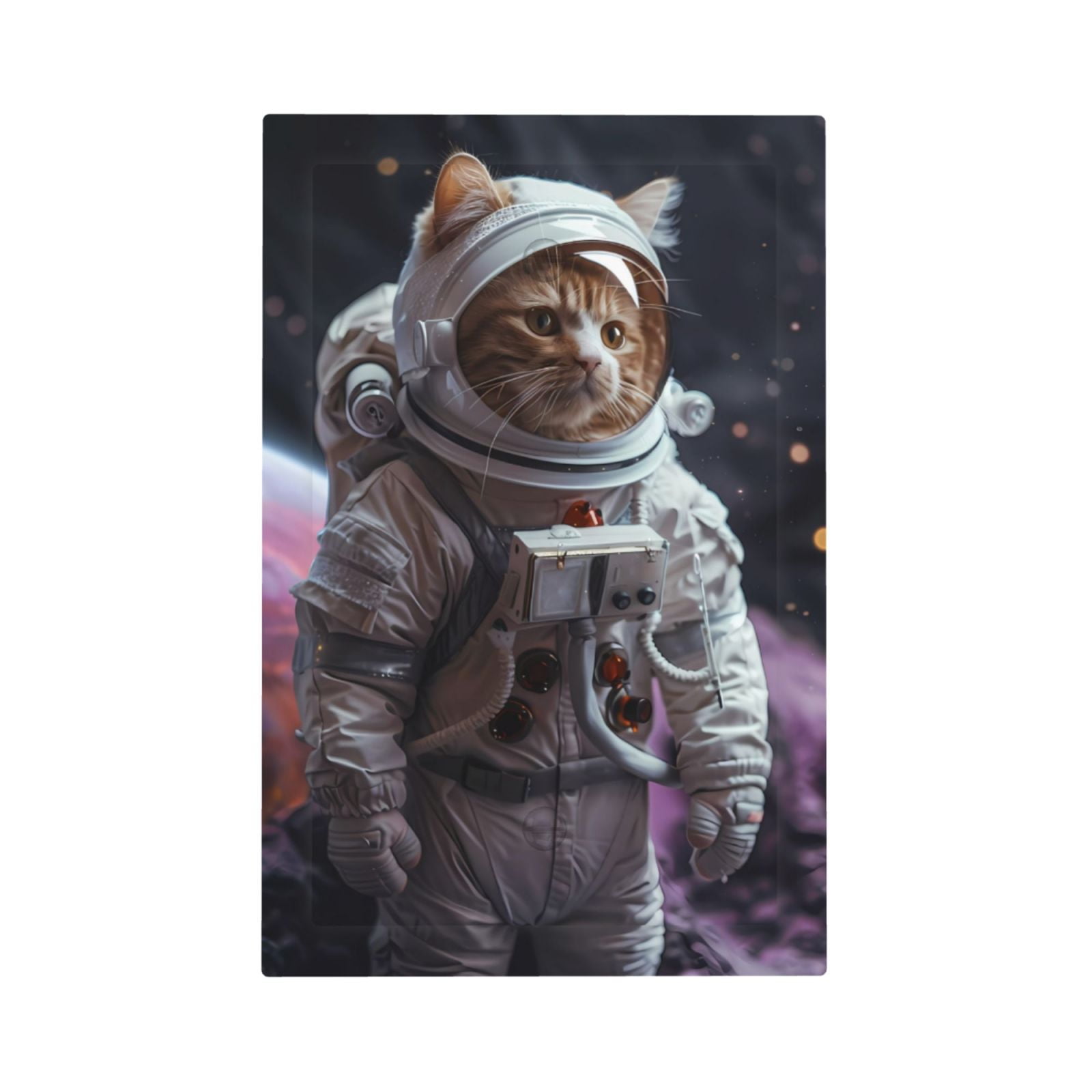KLL Cat Astronaut In Space Pattern Electrical Outlet Covers, 3" x 5" 1 ...