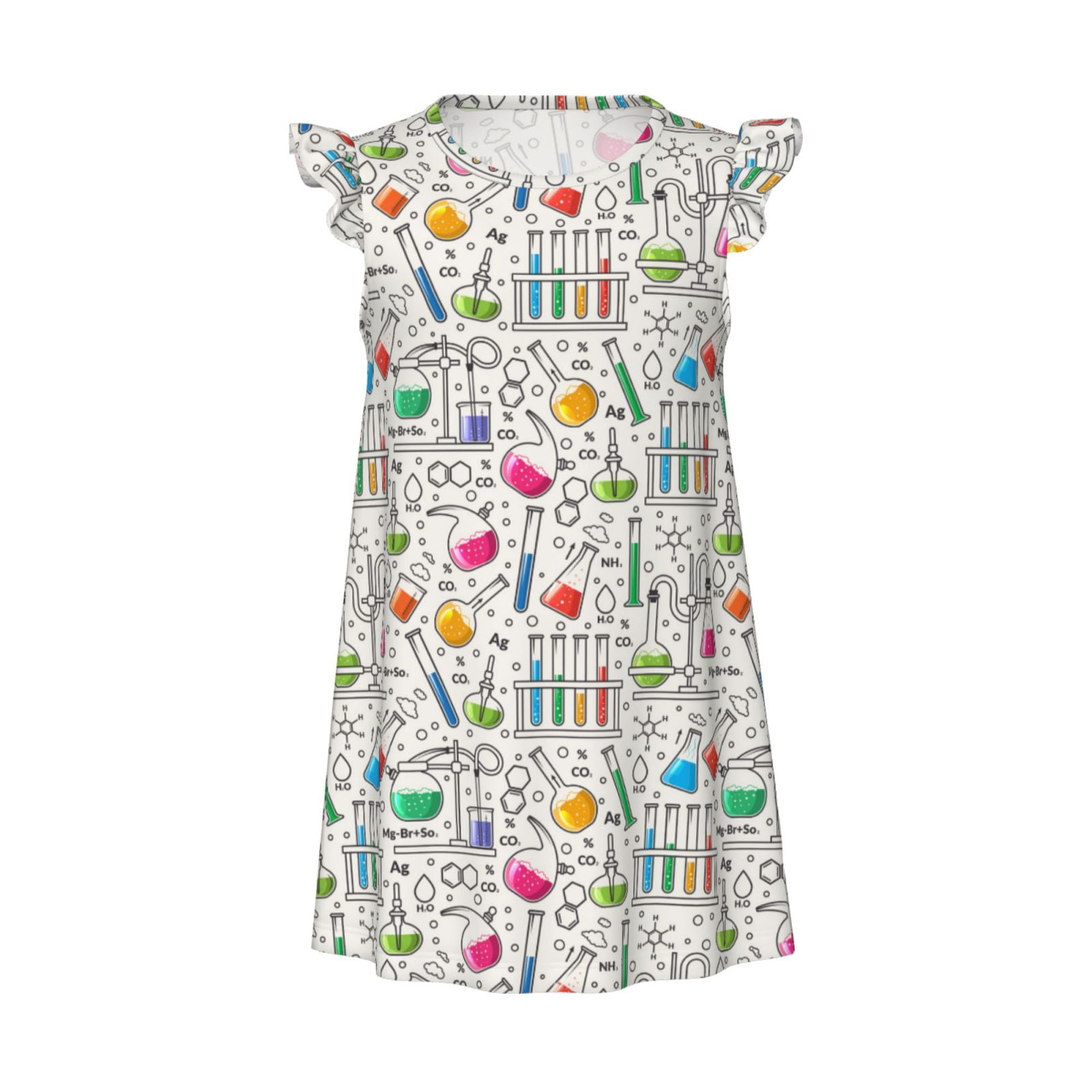 KLL Chemical Flasks And Test Tubes Print Girls Nightgowns Pajamas for ...