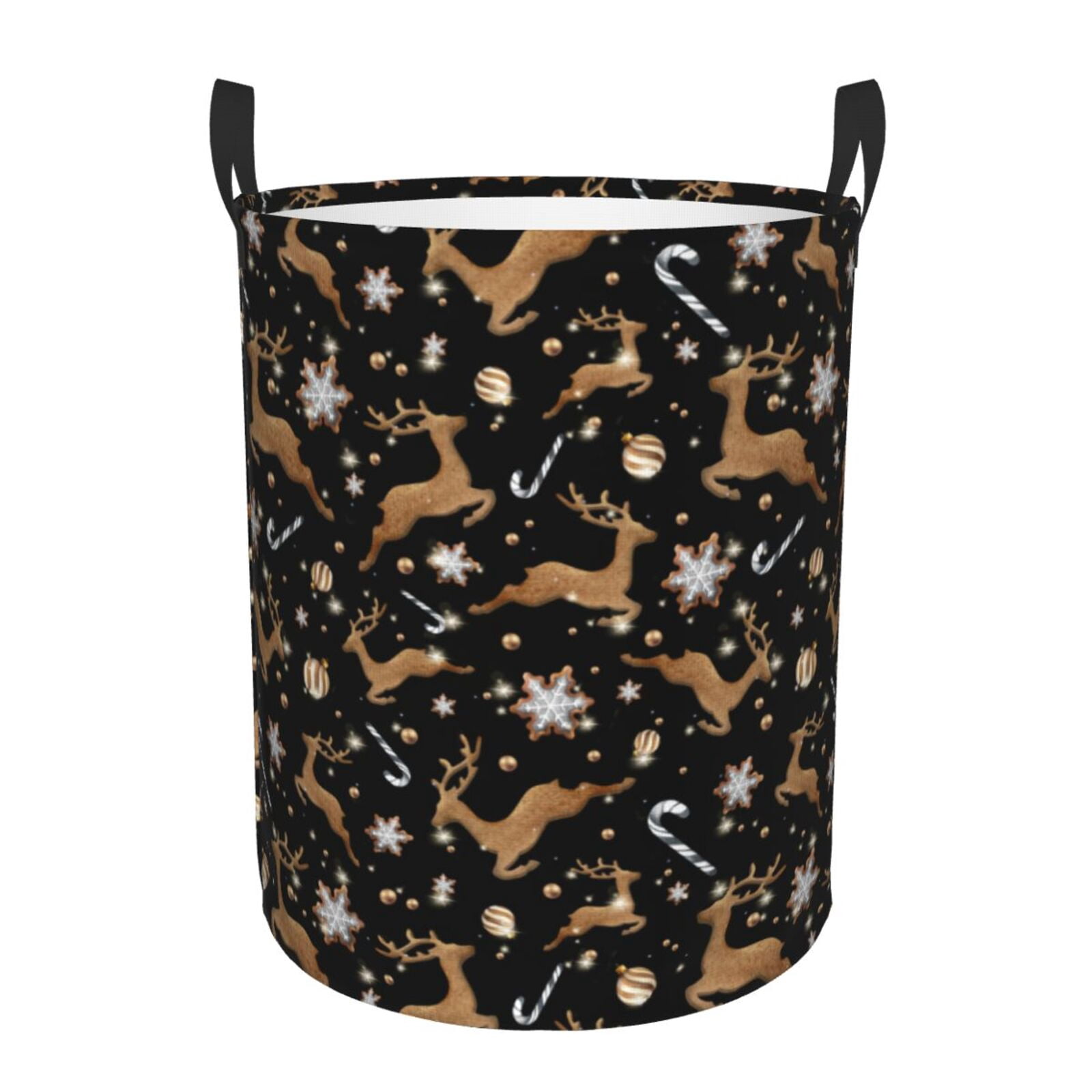 KLL Christmas Cookie Reindeer Waterproof Foldable Laundry Hamper Bucket ...