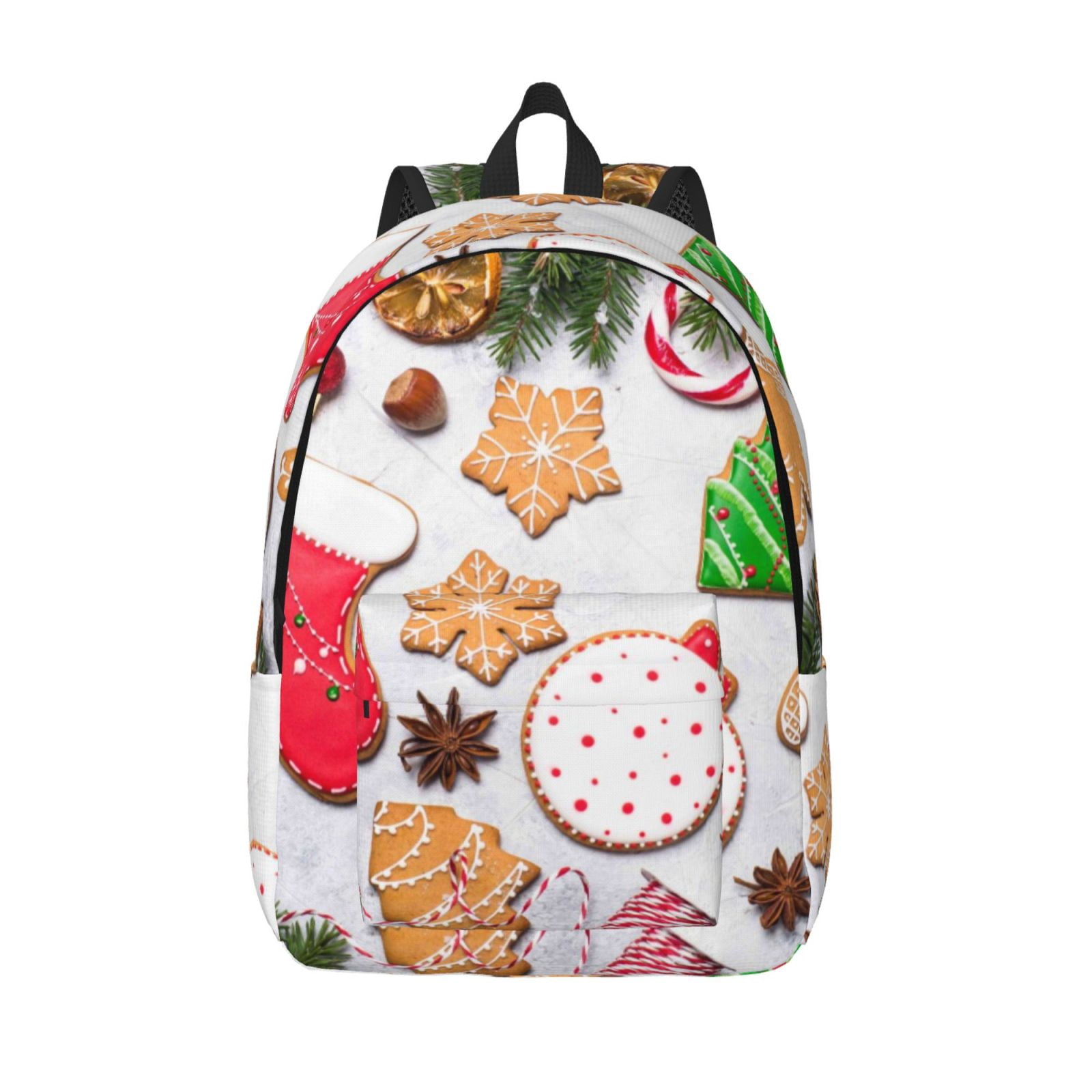 KLL Christmas Gingerbread Cookies Print Travel Laptop Backpack ...