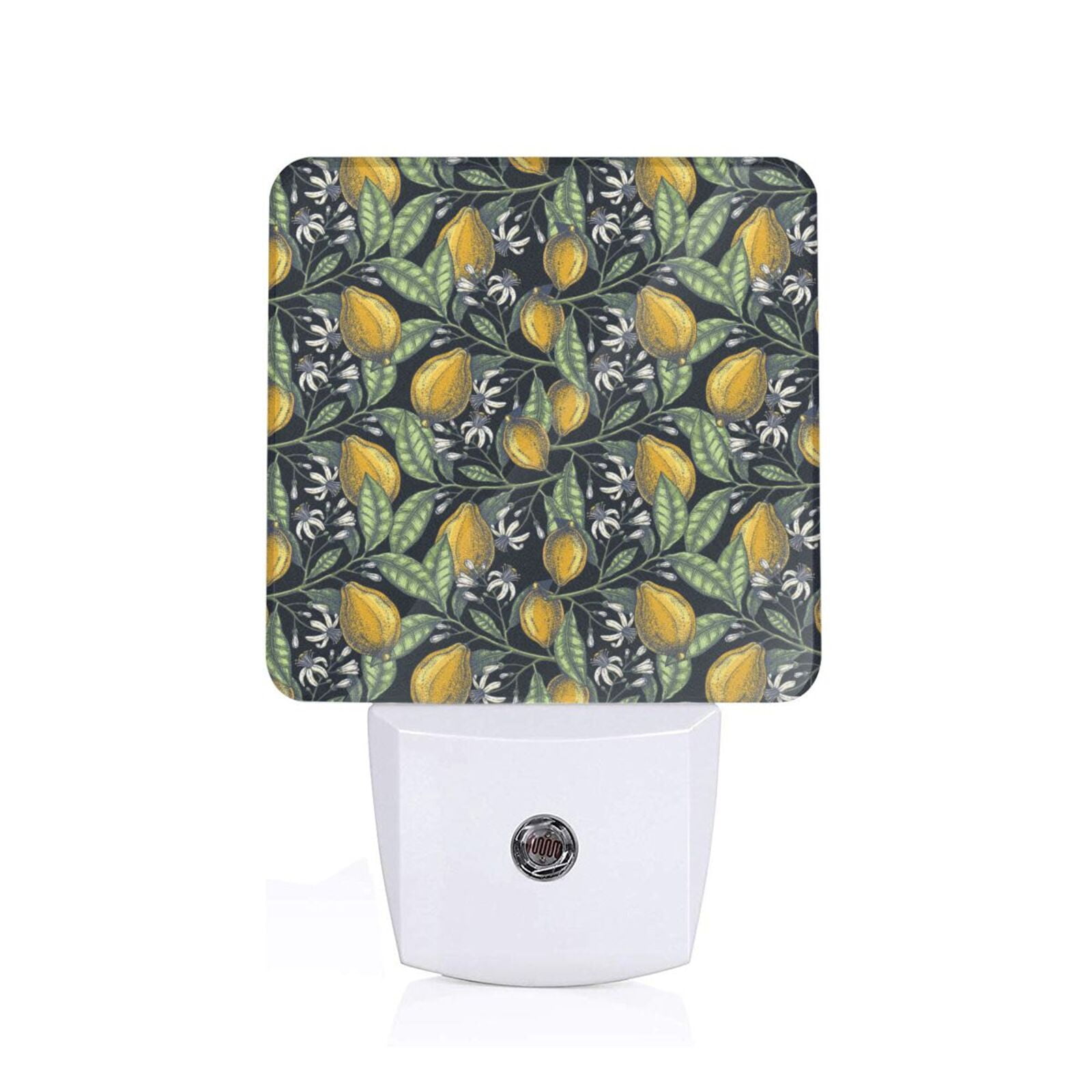 KLL Citrus Fruits Elegant Lemons for Night Lights,Auto Sensor Night ...