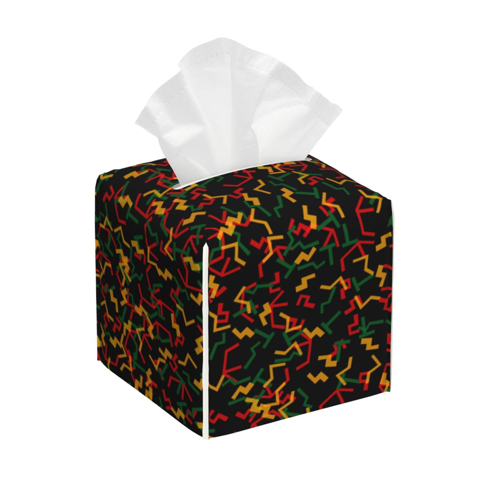 KLL Color Music Print Tissue Box Cover,Leather Tissue Holder Square ...