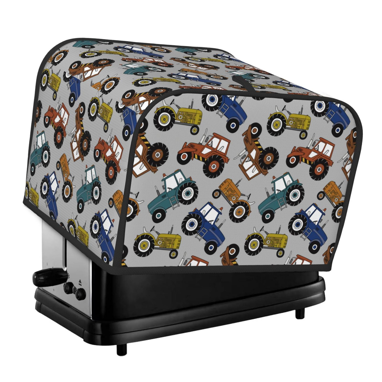 KLL Color Tractor Print 4 Slice Toaster Dust Covers Kitchen Small ...