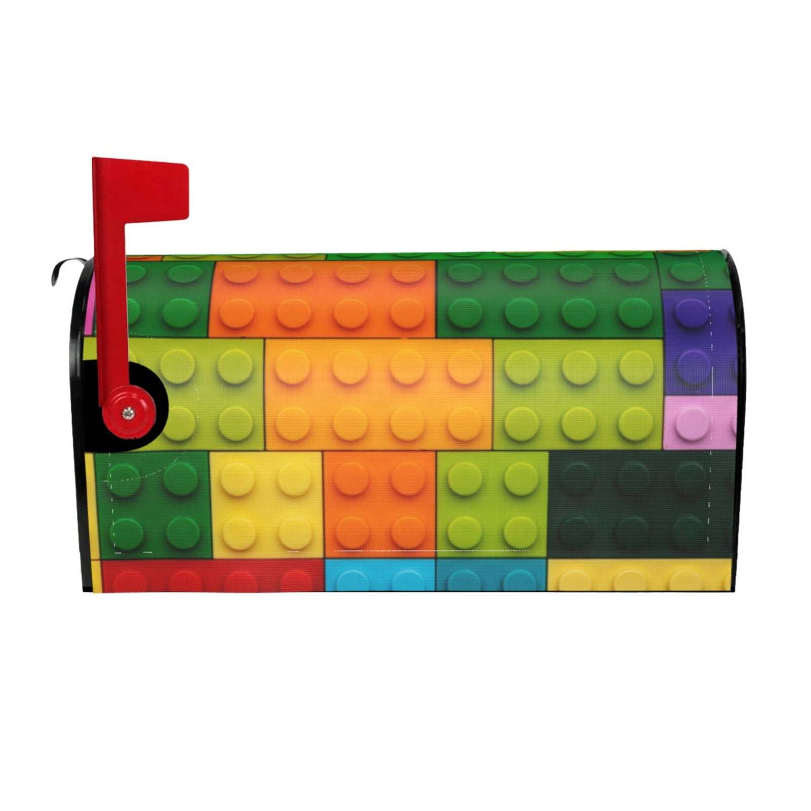 KLL Colorful Building Blocks Pattern Mailbox Covers,Magnetic Mailbox ...