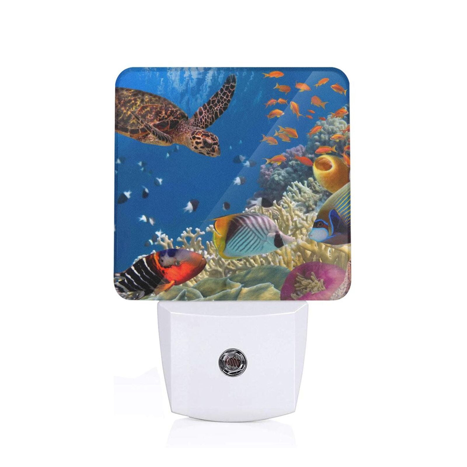 KLL Colorful Coral Reef for Night Lights,Auto Sensor Night Lamp Plug in ...