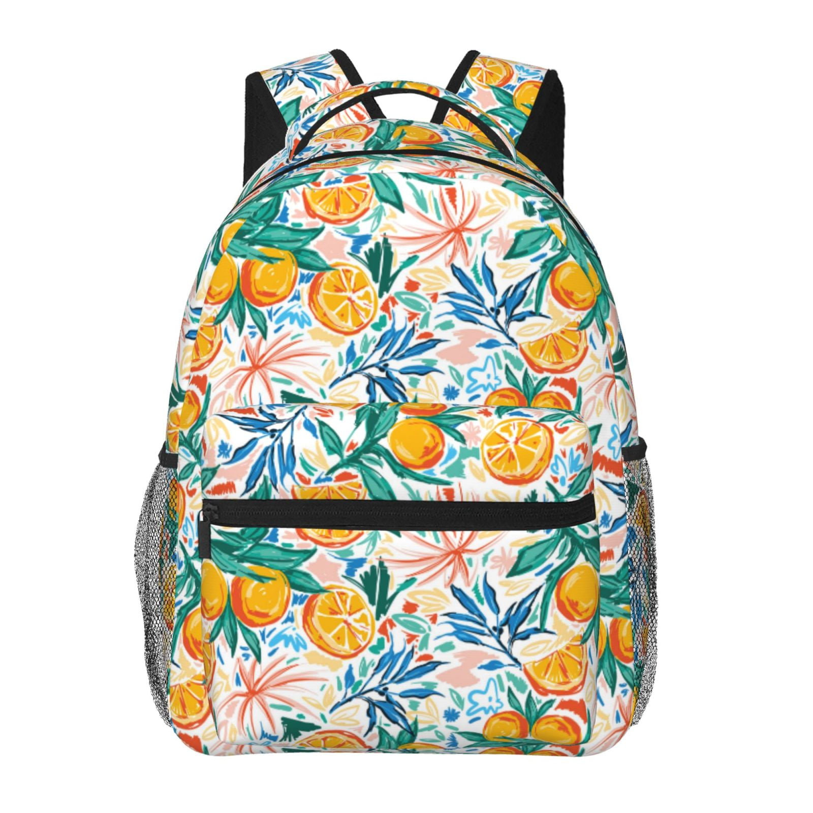 KLL Colorful Fruits Print Casual Backpack for Men Women,Travel Casual ...
