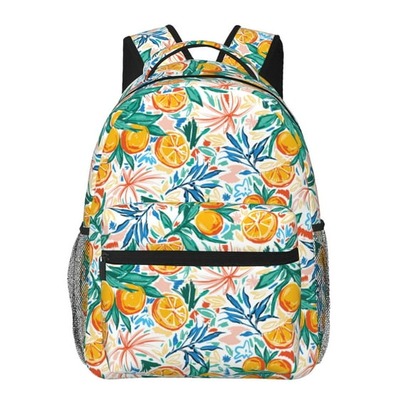 KLL Colorful Fruits Print Casual Backpack for Men Women,Travel Casual ...