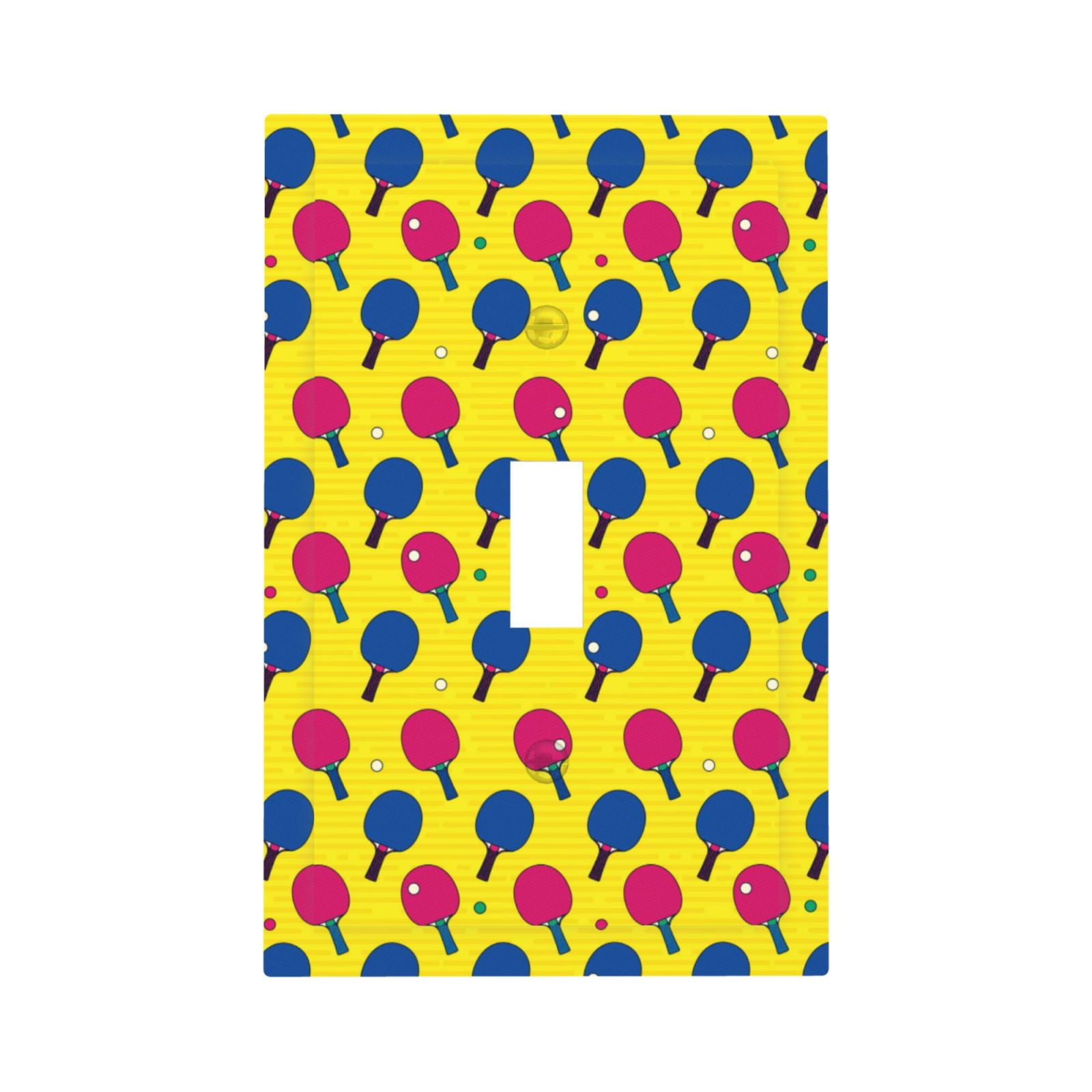 KLL Colorful Ping Pong Pattern Electrical Outlet Covers, 3" x 5" 1 Pack ...