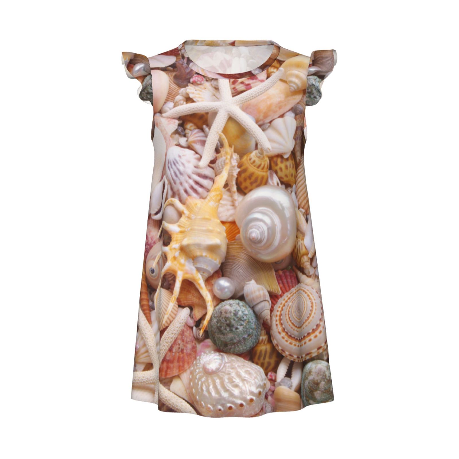 KLL Colorful Seashells Print Girls Nightgowns Pajamas for Girl ...