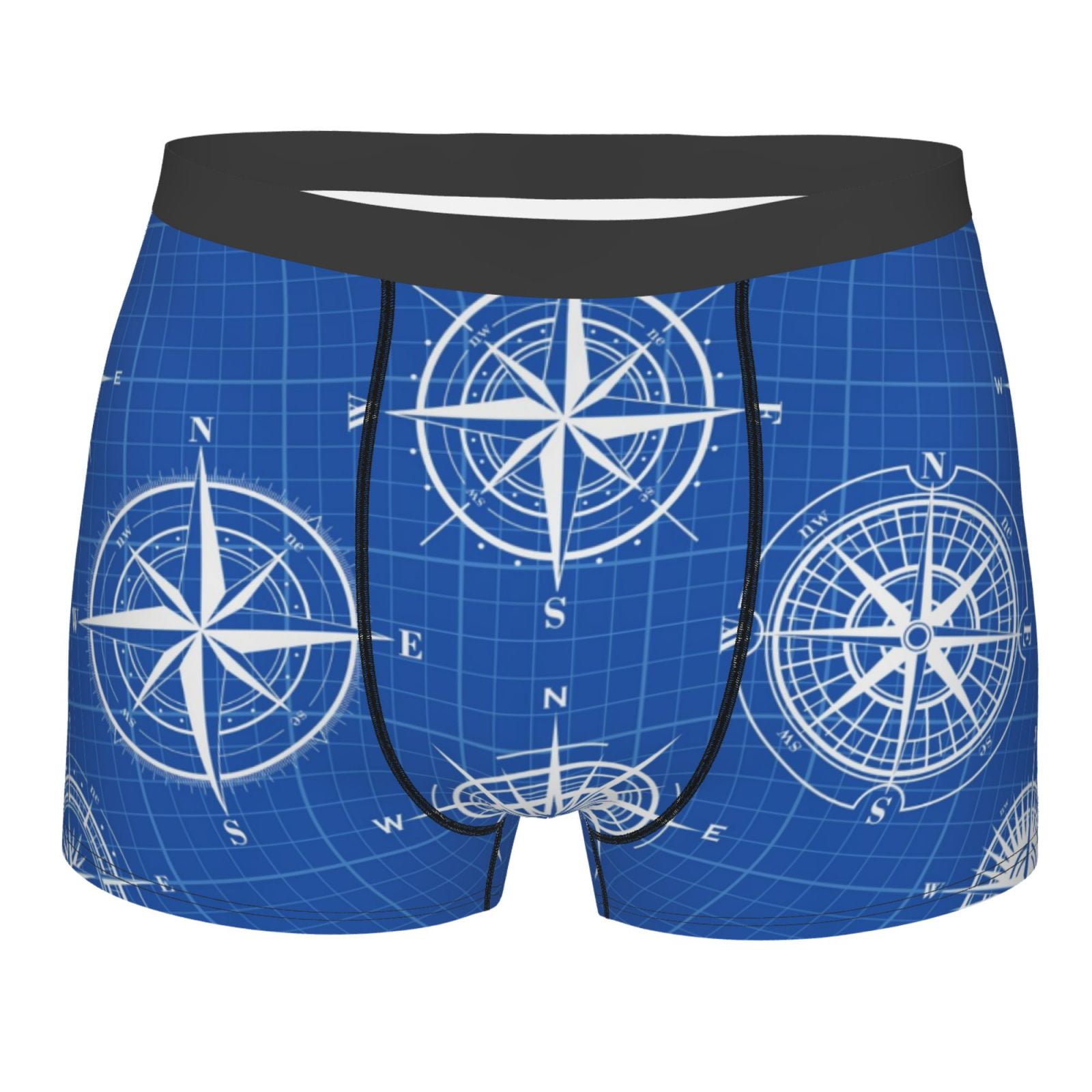 KLL Compass Men's Cotton Boxer Briefs Underwear- - Walmart.com