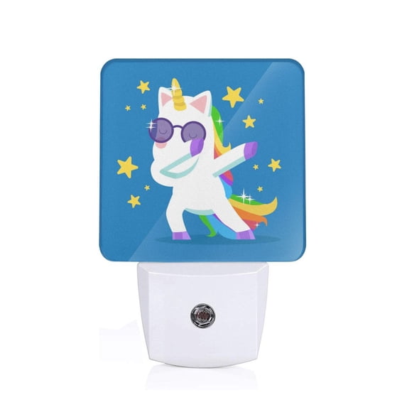 KLL Cool Unicorn Star Golden for Night Lights,Auto Sensor Night Lamp ...