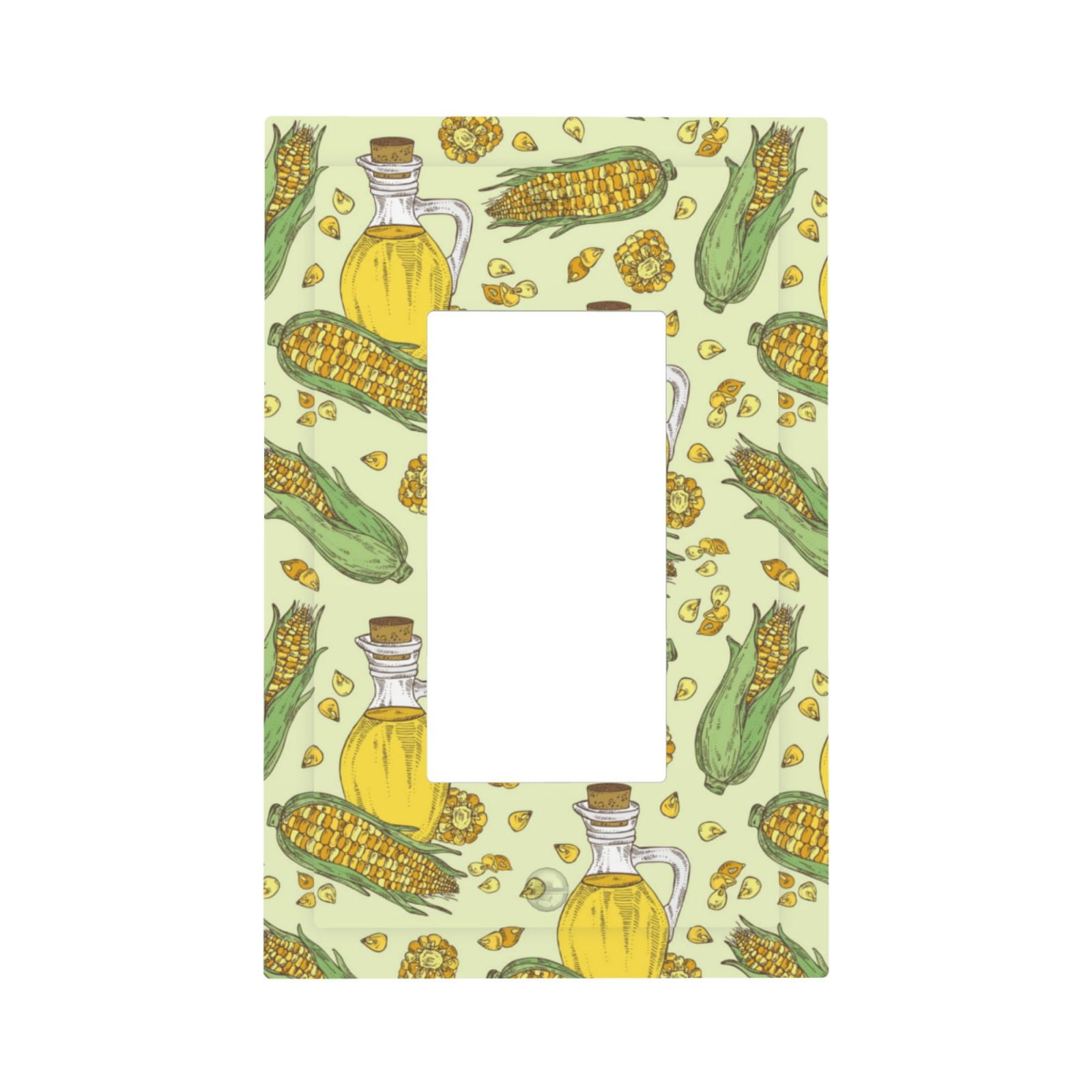 KLL Corn And Corn Oil Pattern Electrical Outlet Covers, 3" x 5" 1 Pack ...