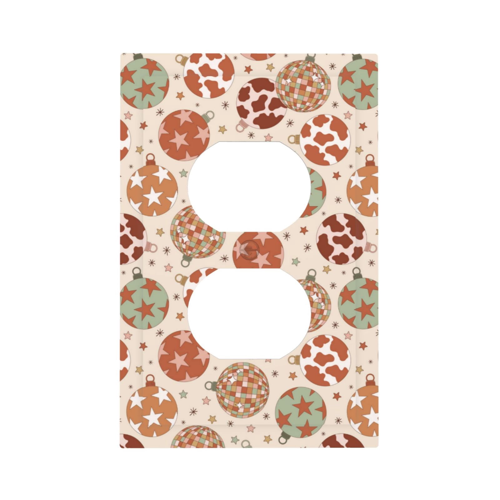 KLL Cow Spots And Disco Ball Pattern Electrical Outlet Covers, 3" x 5 ...